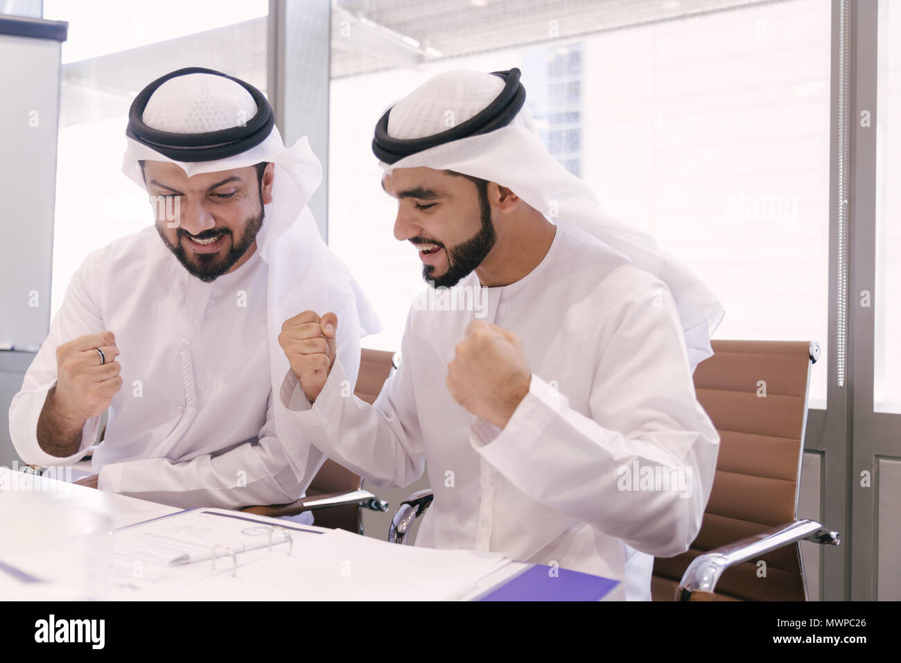 Arabian men meeting and talking about business - Businessmen portrait ...