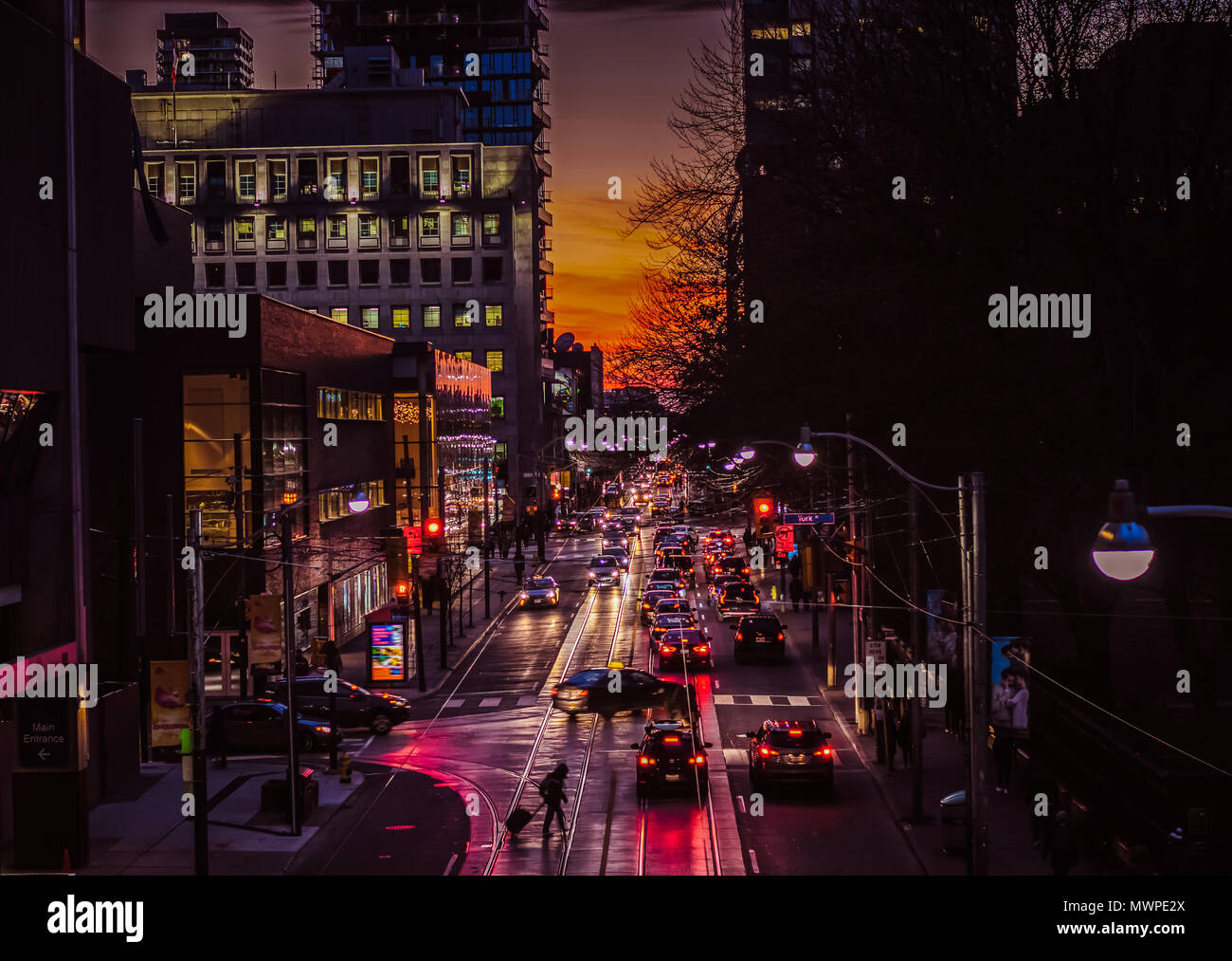 Queen street downtown Toronto Stock Photo - Alamy