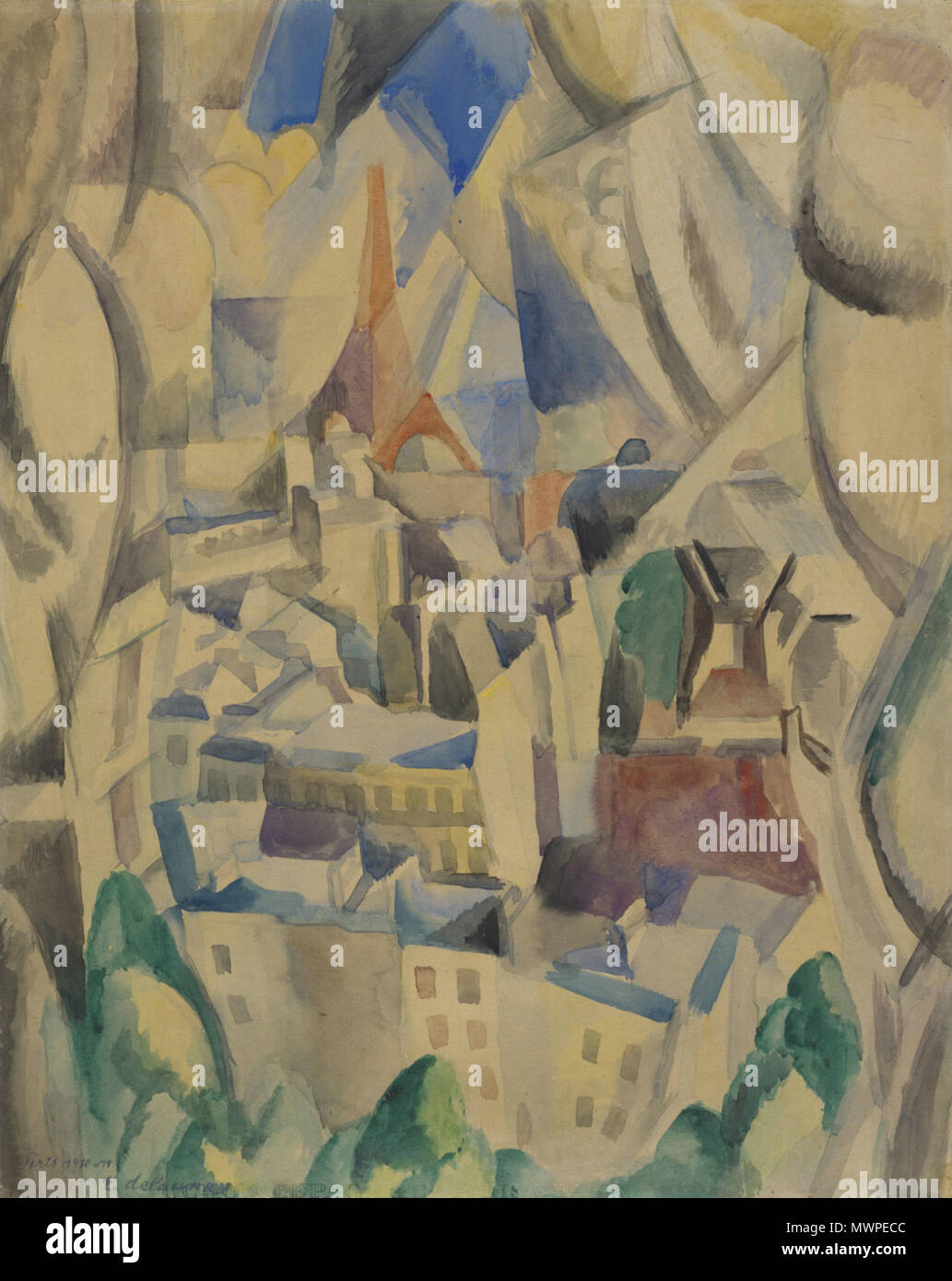 . English: The Eiffel Tower, No. 2 . November 1910 524 Robert Delaunay ... . English: The Eiffel Tower, No. 2 . November 1910 524 Robert Delaunay ...