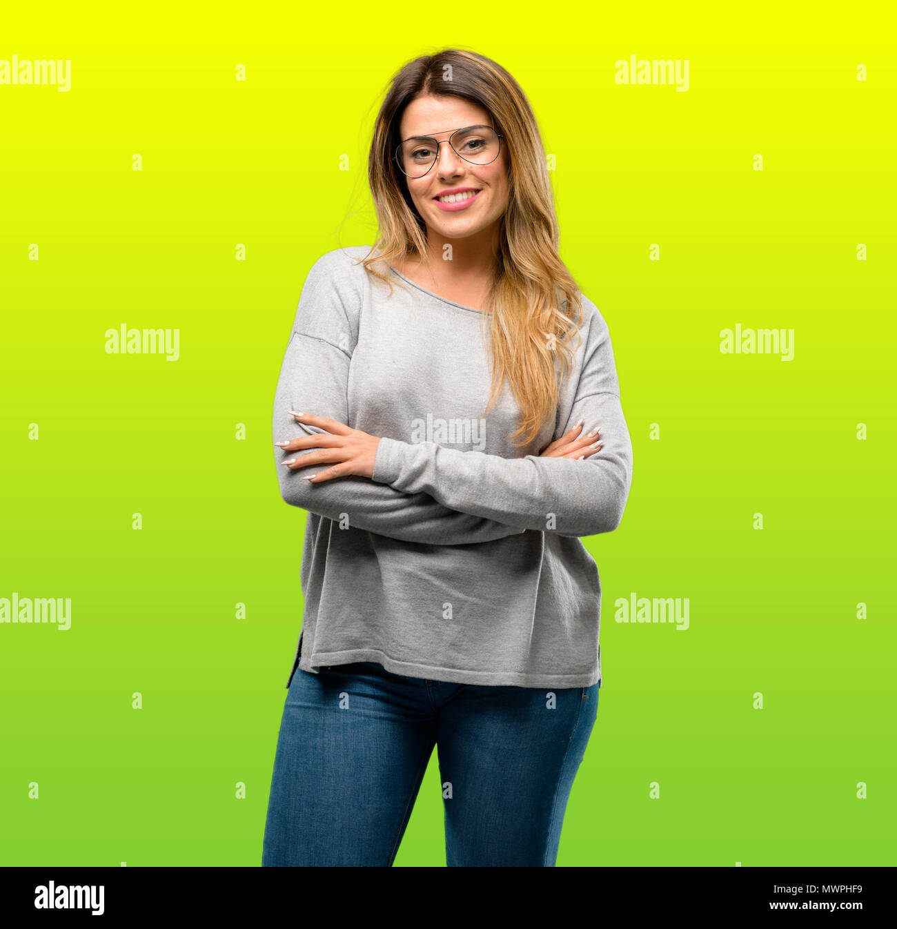 young cool woman posing Stock Photo - Alamy