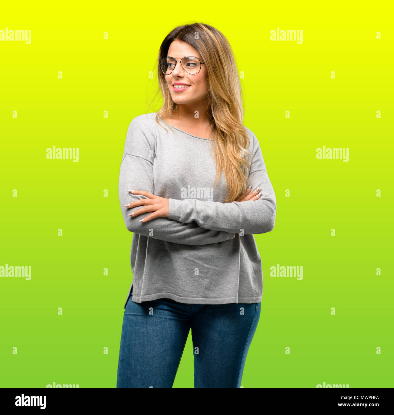 young cool woman posing Stock Photo - Alamy