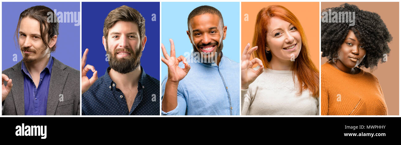 Collage young people doing hi-res stock photography and images - Alamy