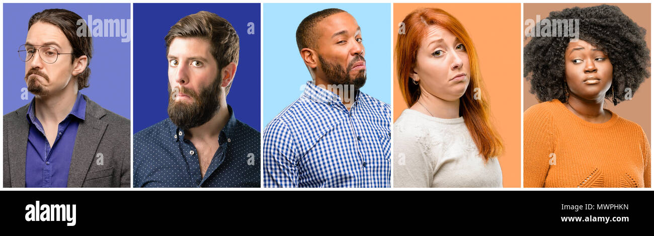 Woman skeptical man hi-res stock photography and images - Alamy