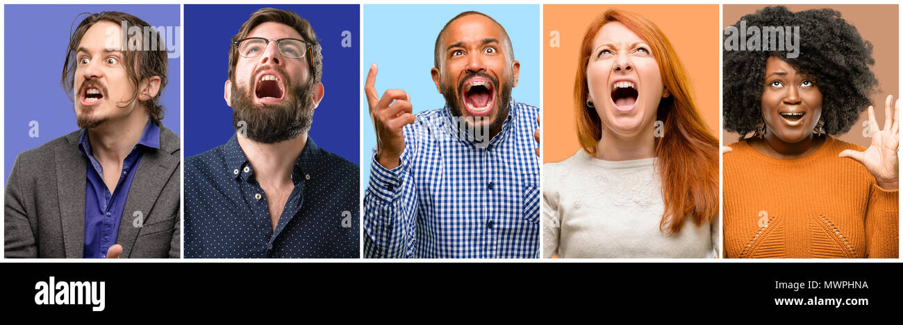 Nervous person group hi-res stock photography and images - Alamy