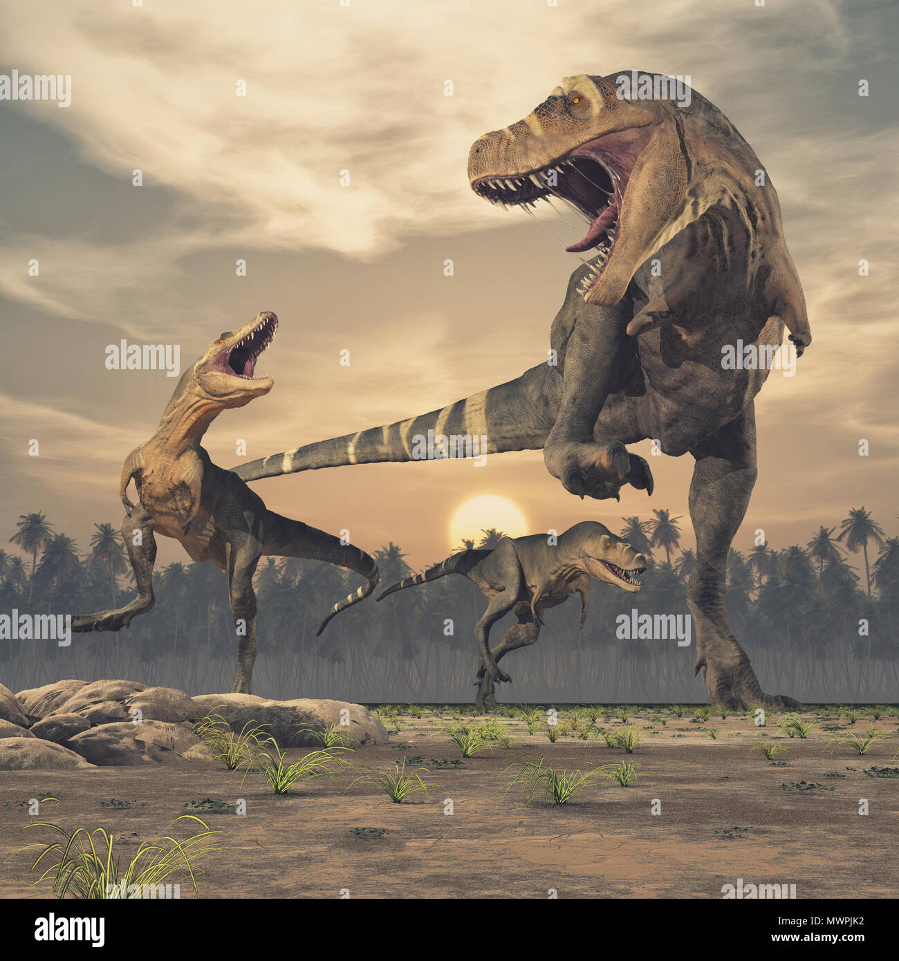 Three dinosaurs hi-res stock photography and images - Alamy
