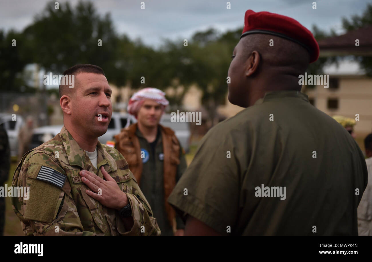 Lt. Col. Benjamin Griffith, a combat aviation advisor student with the ...