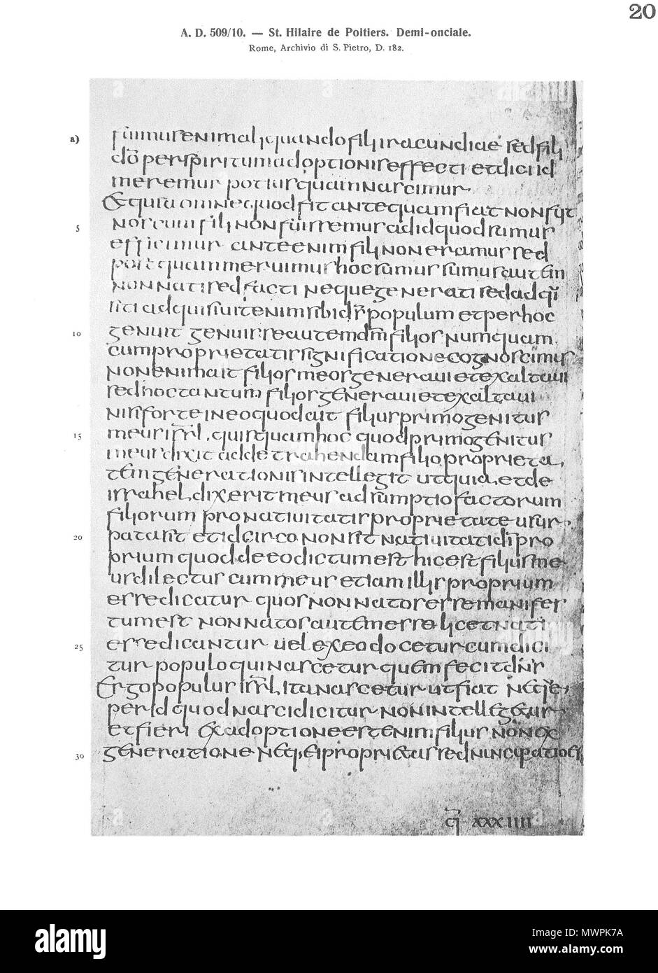 Half uncial hi-res stock photography and images - Alamy