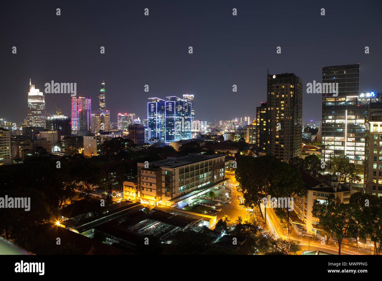 Vietnam ho chi min city night hi-res stock photography and images - Alamy