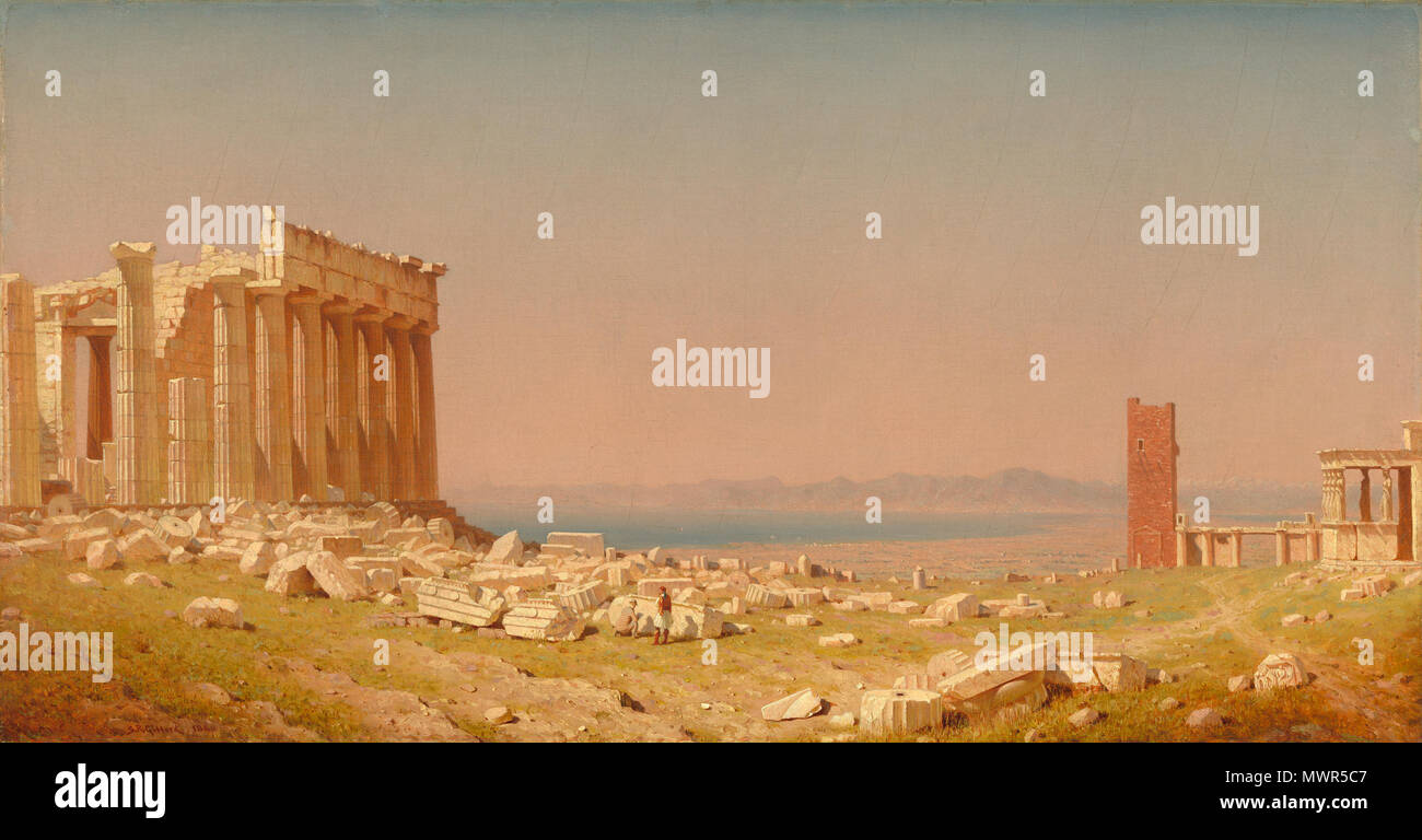 . Ruins of the Parthenon . 1880 532 Ruins of the Parthenon A30220 Stock ...