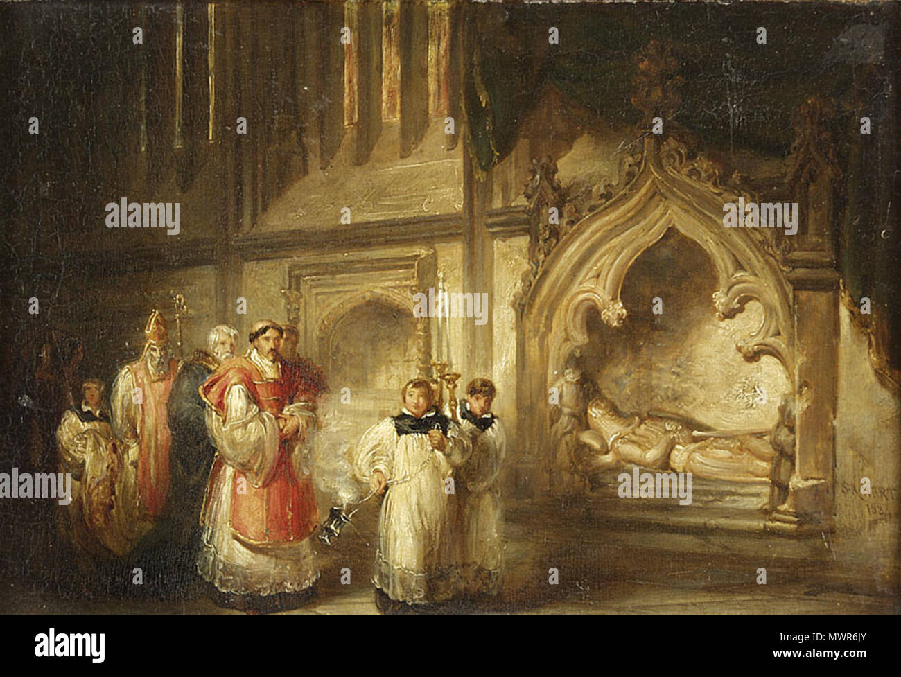 . The Monument of Richard Stapleton in Exeter Cathedral . 1884 535 S A ...