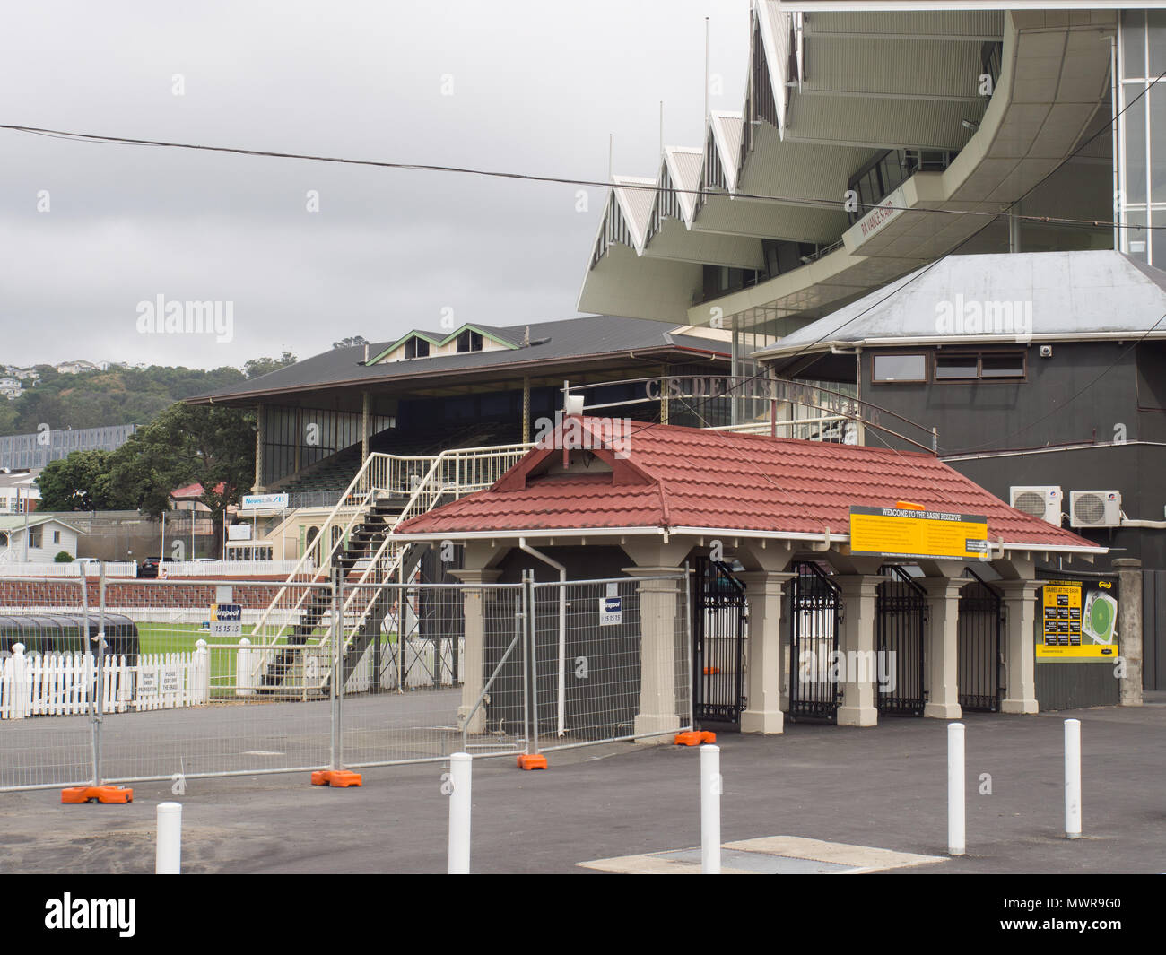 Outside The Basin Reserve In Wellington Stock Photo - Alamy