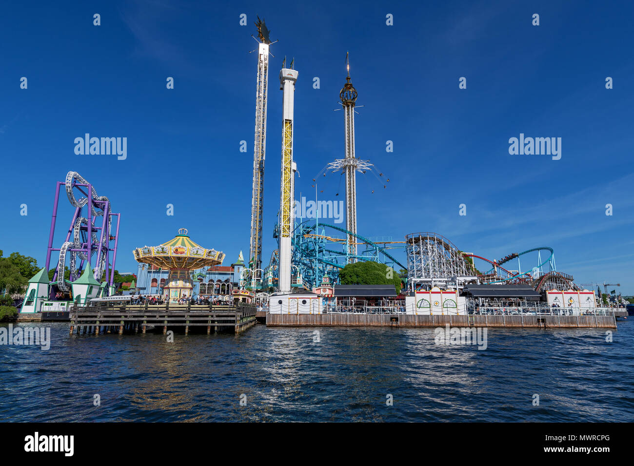Gröna lund theme park hi-res stock photography and images - Alamy