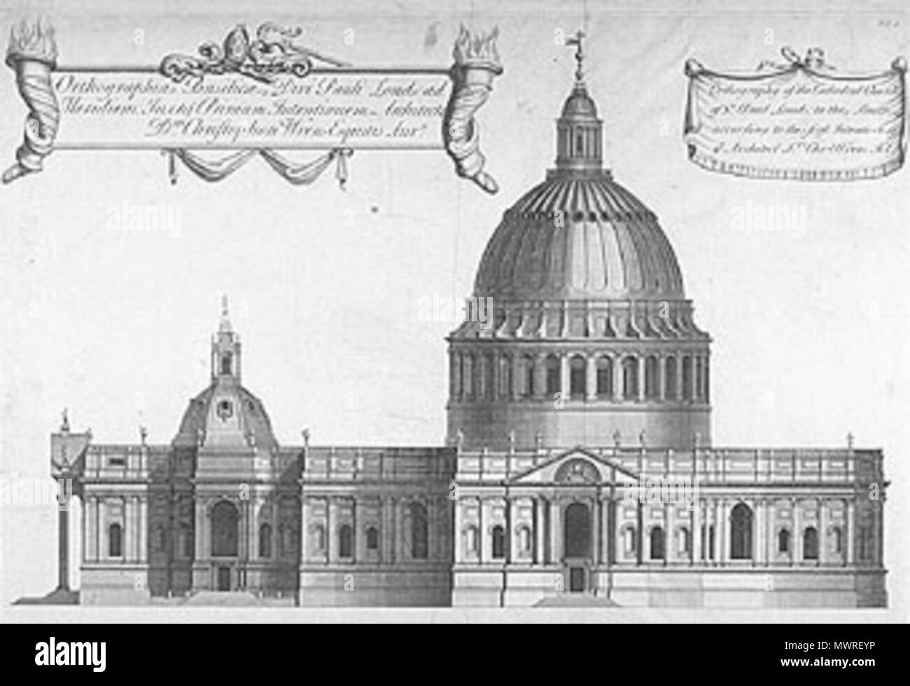 Cross of st pauls cathedral Black and White Stock Photos & Images - Alamy