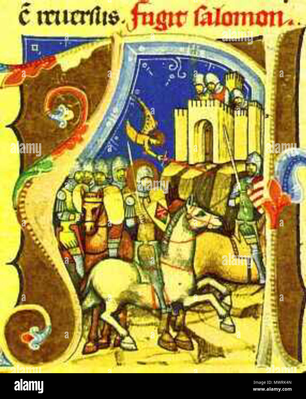 . English: Solomon Čeština: Šalamoun Uherský . 14th century. Anonymous ...