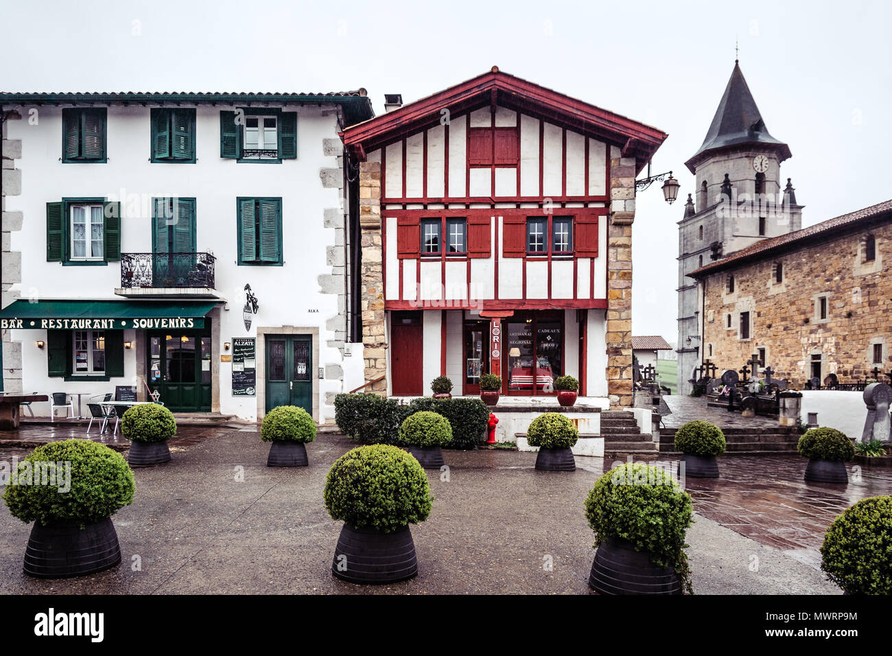 Ainhoa village hi-res stock photography and images - Alamy