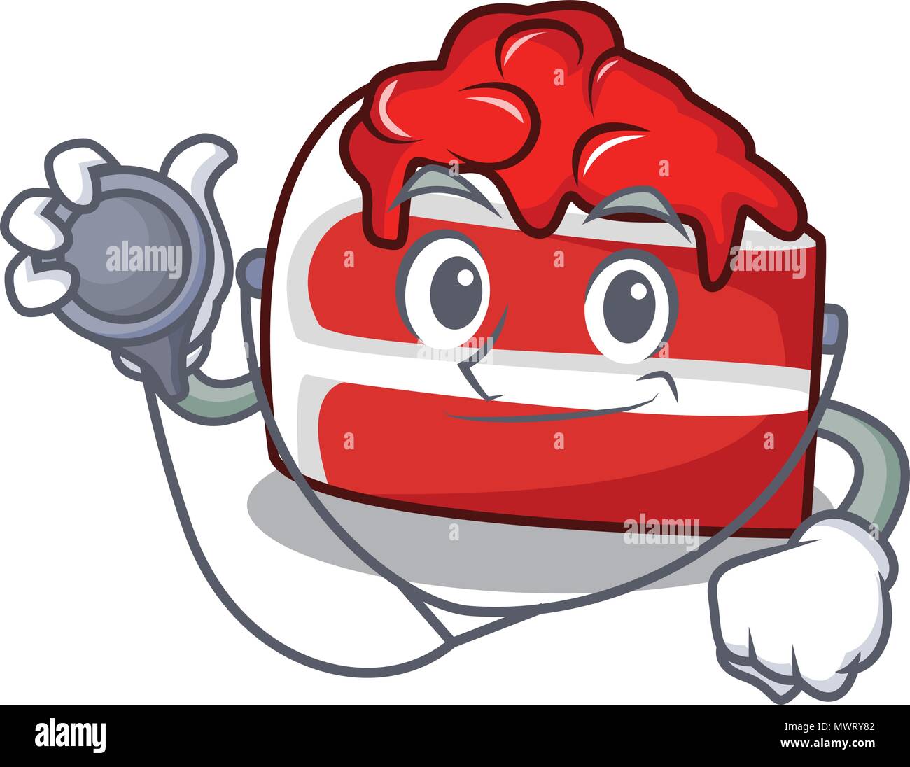 Doctor red velvet character cartoon Stock Vector Image & Art - Alamy