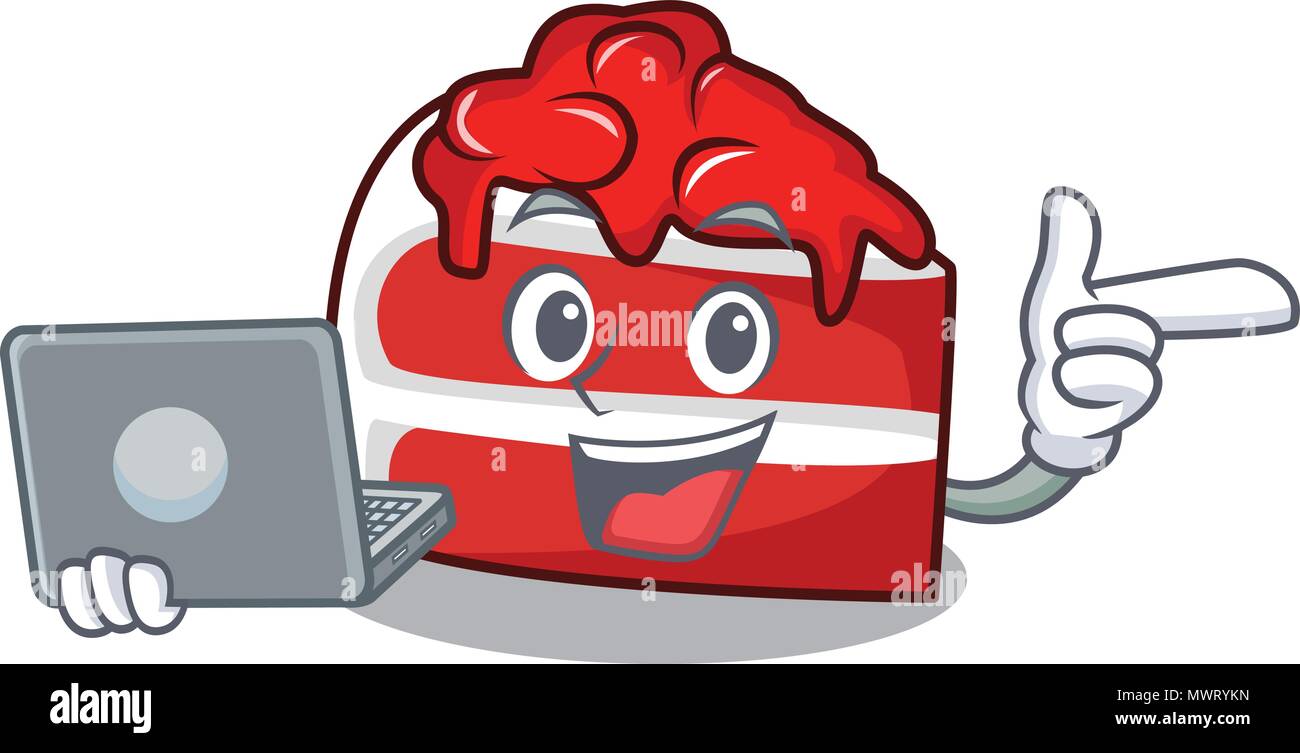 Red velvet cake Stock Vector Images - Alamy