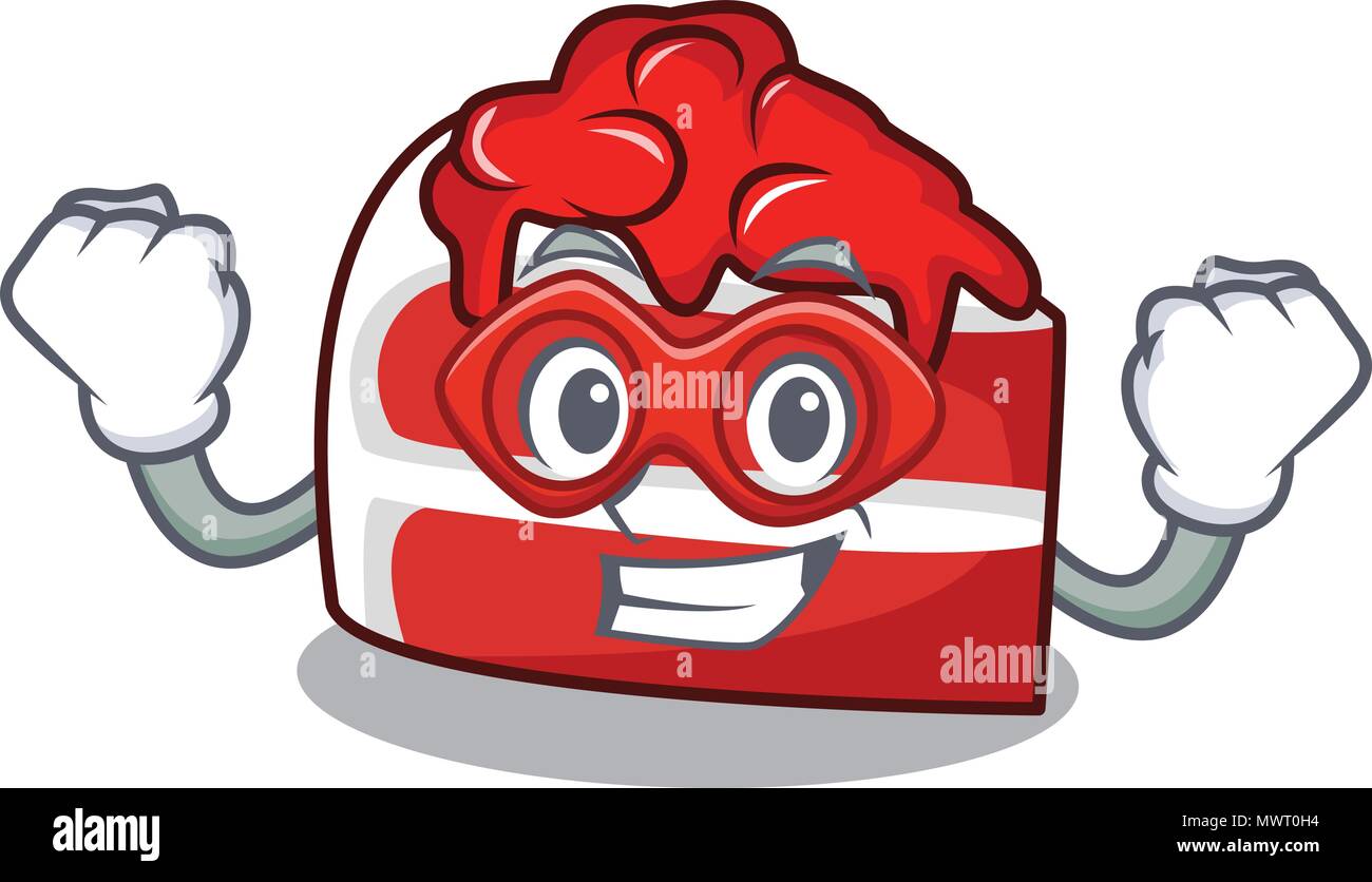 Super hero red velvet character cartoon Stock Vector Image & Art - Alamy