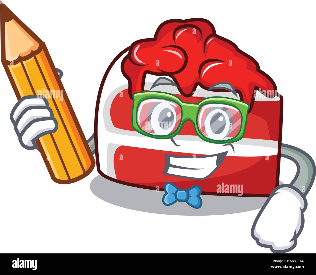 Student red velvet character cartoon Stock Vector Image & Art - Alamy