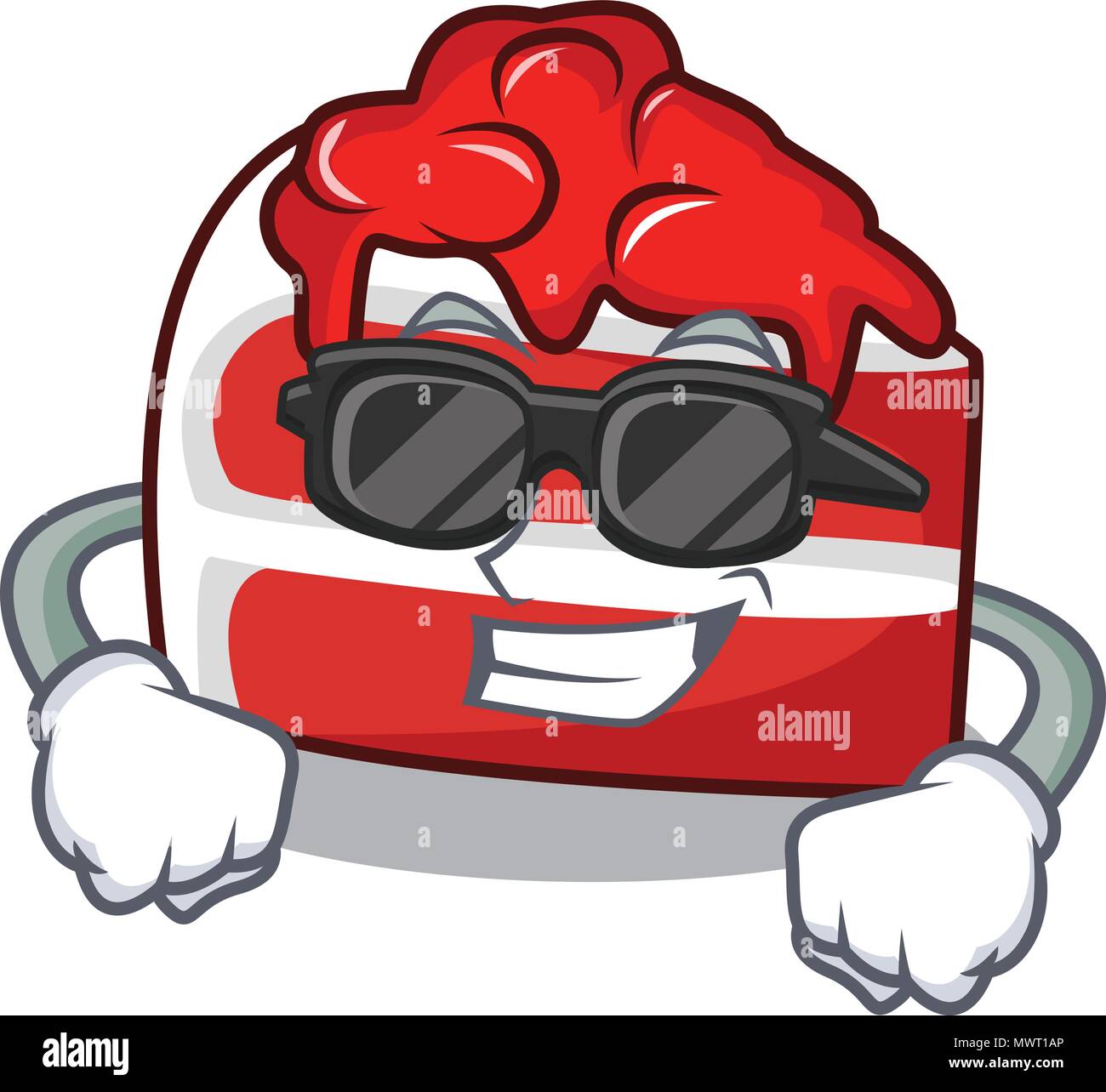 Super cool red velvet character cartoon Stock Vector Image & Art - Alamy