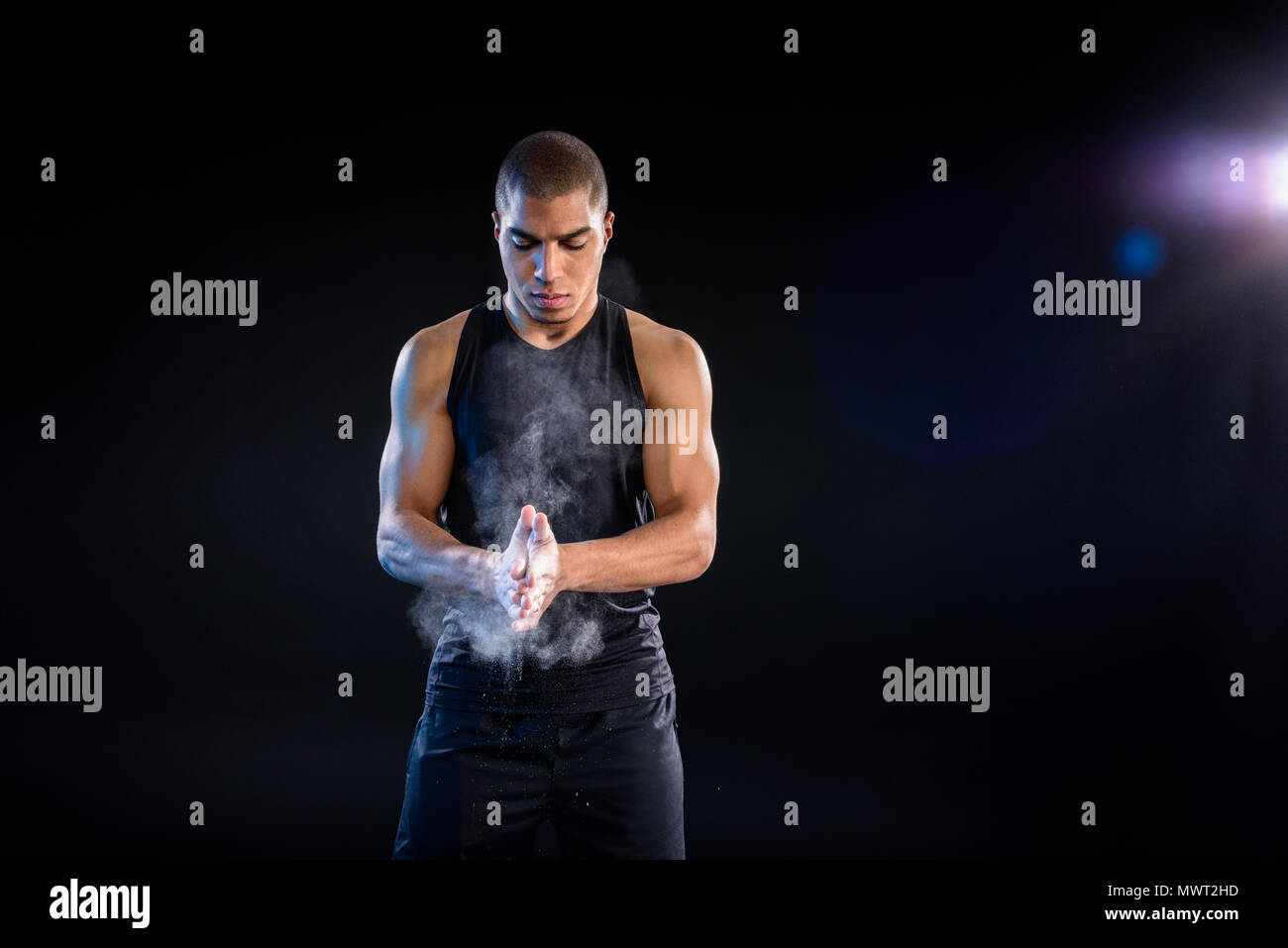 Man clapping hands talcum hi-res stock photography and images - Alamy