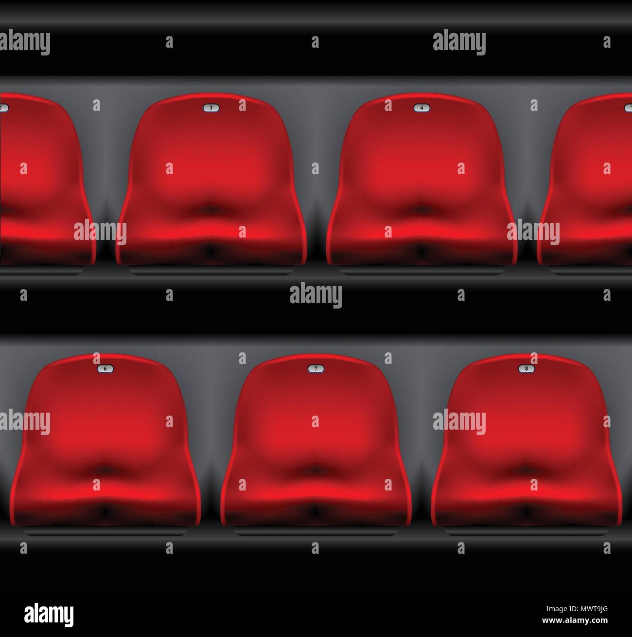 Stadium seats Stock Vector Images - Alamy