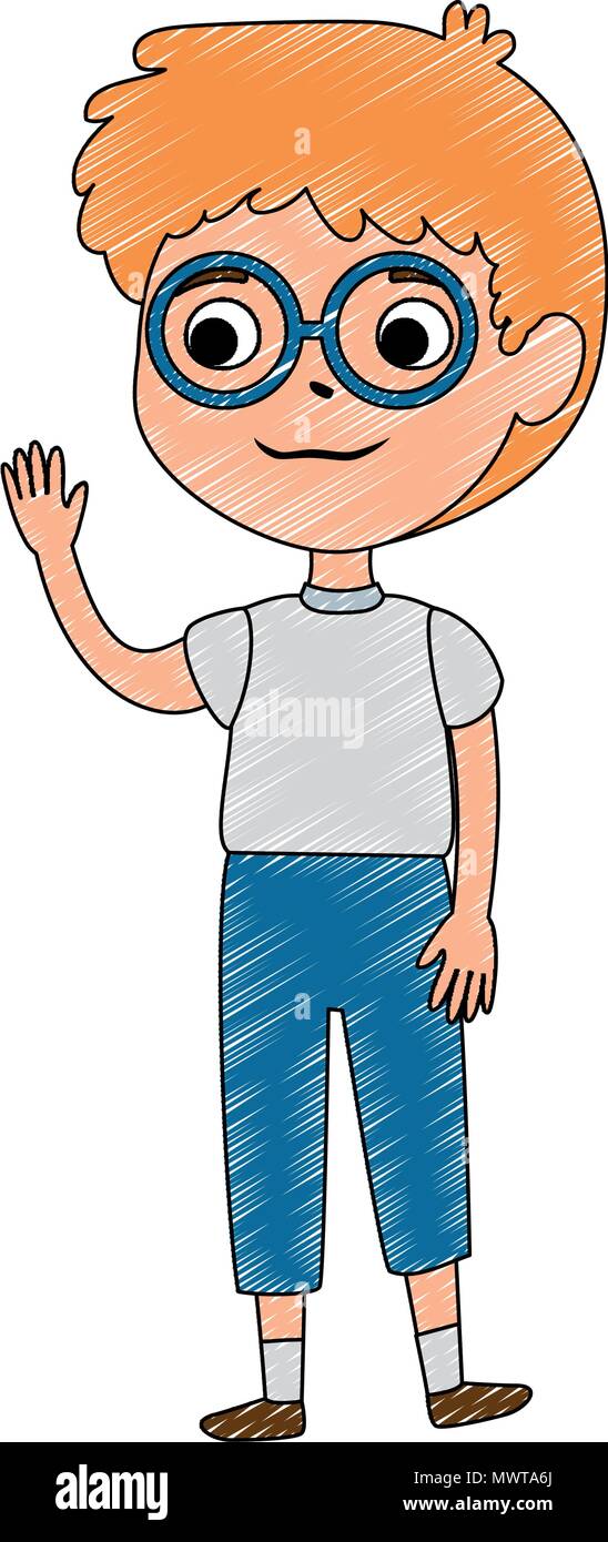 little boy son character vector illustration design Stock Vector Image ...