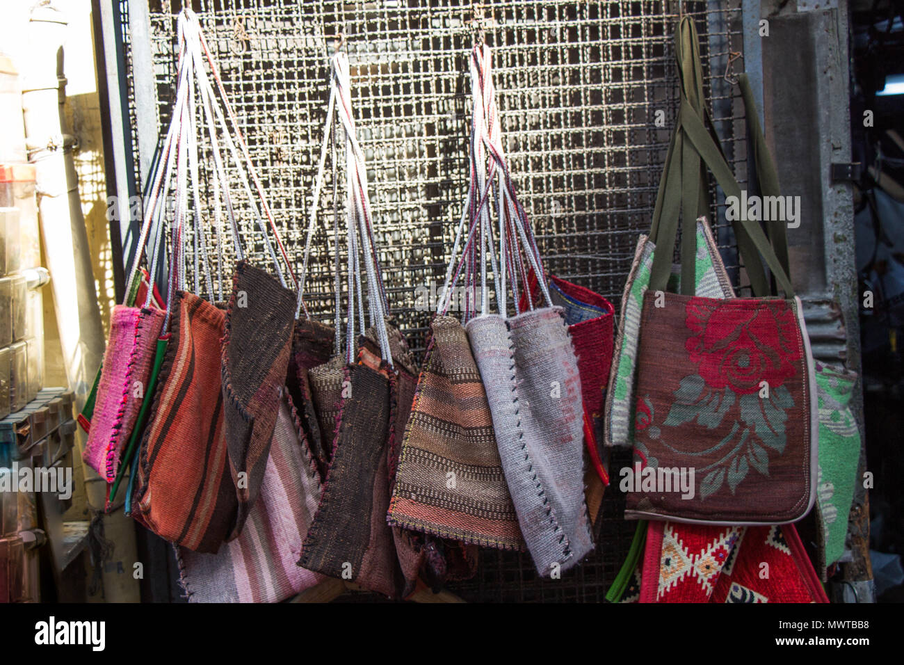 Traditional turkish handmade bags Stock Photo - Alamy