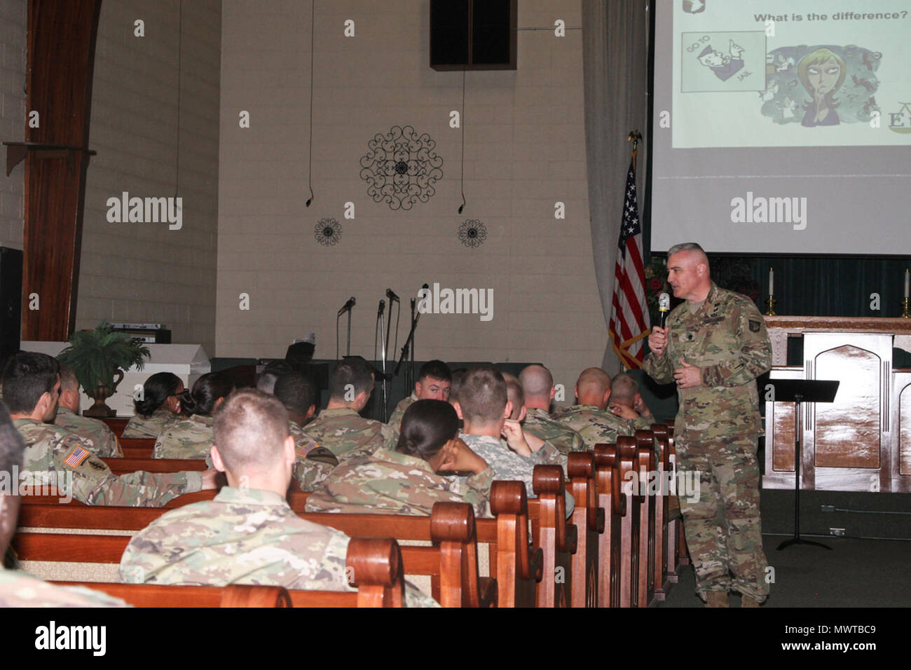 Lt. Col. Sean Wead, deputy chaplain for the 101st Airborne Division ...