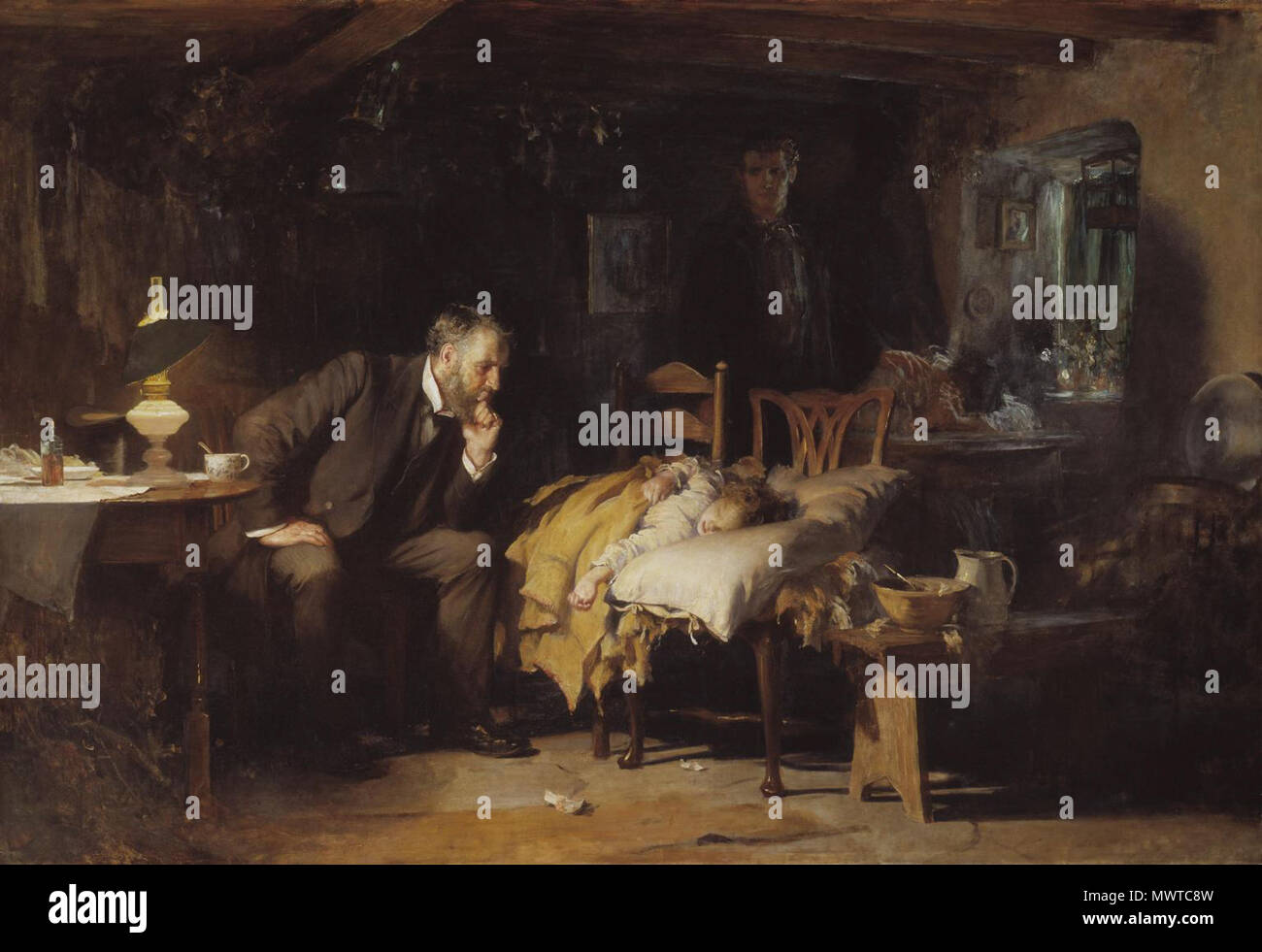 . English: The Doctor . 1891 595 The Doctor by Luke Fildes Stock Photo ...