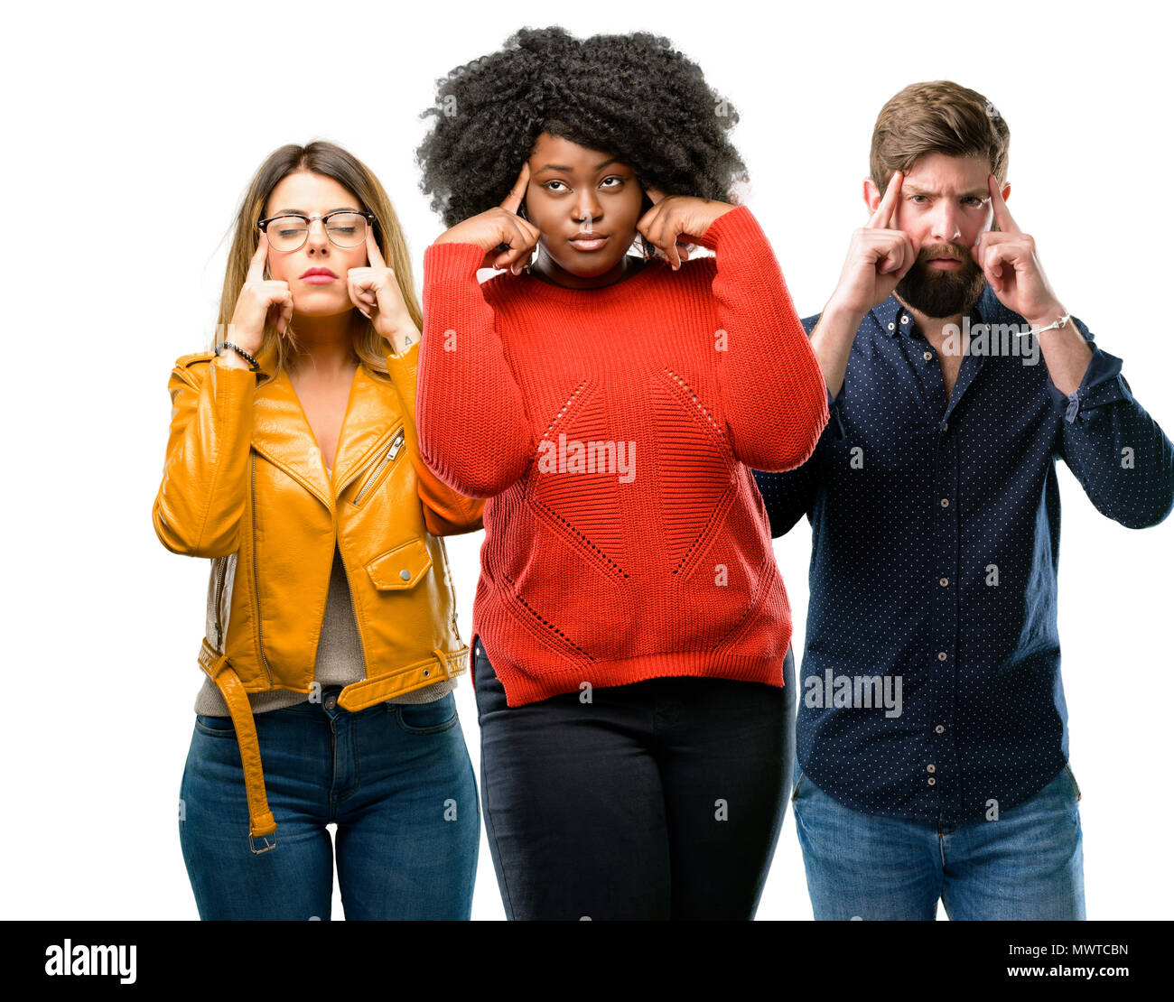 Young plus size man doubt hi-res stock photography and images - Alamy