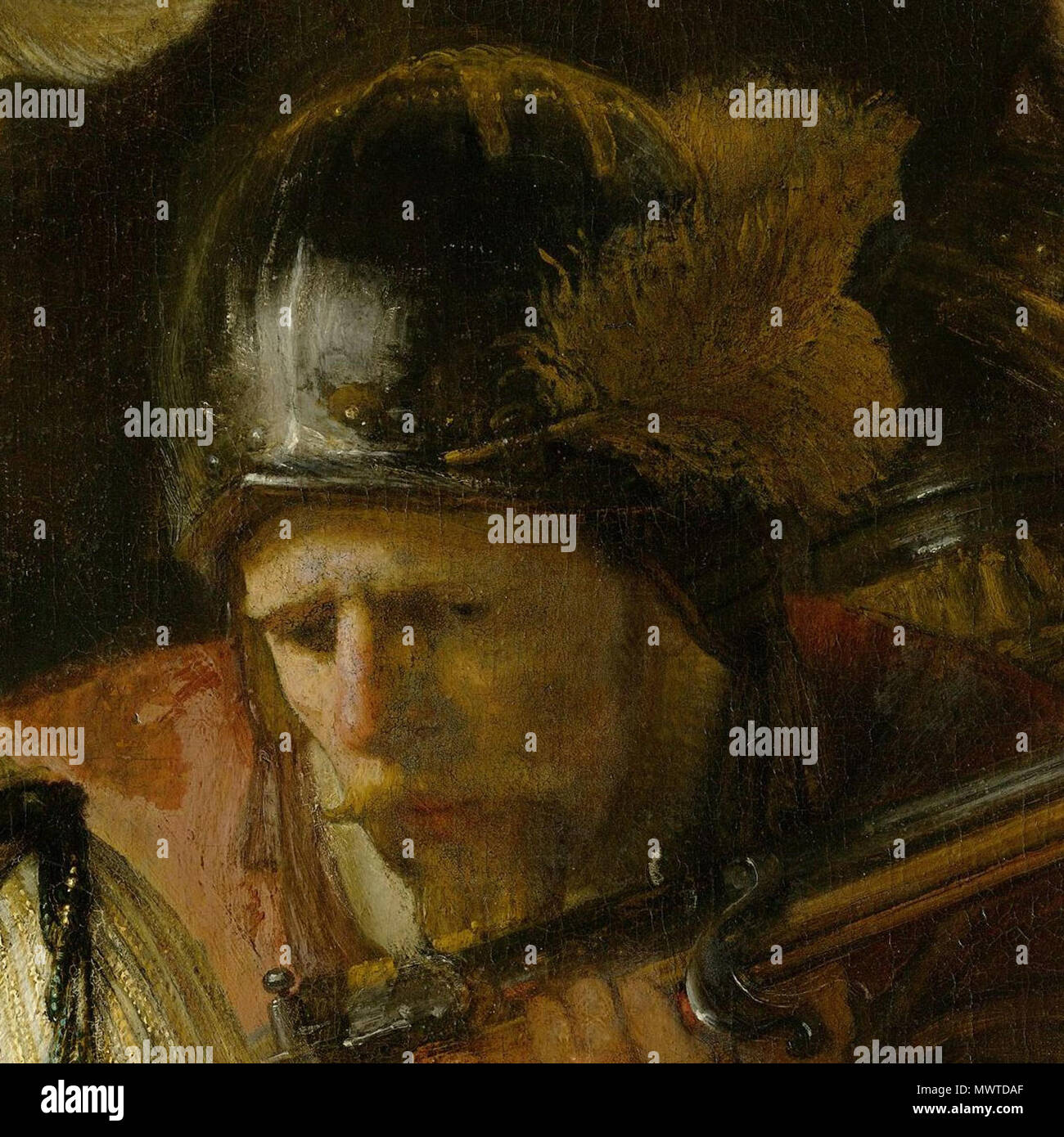 . English: Detail from Rembrandt's Night Watch. Shown is Jan Claesen ...