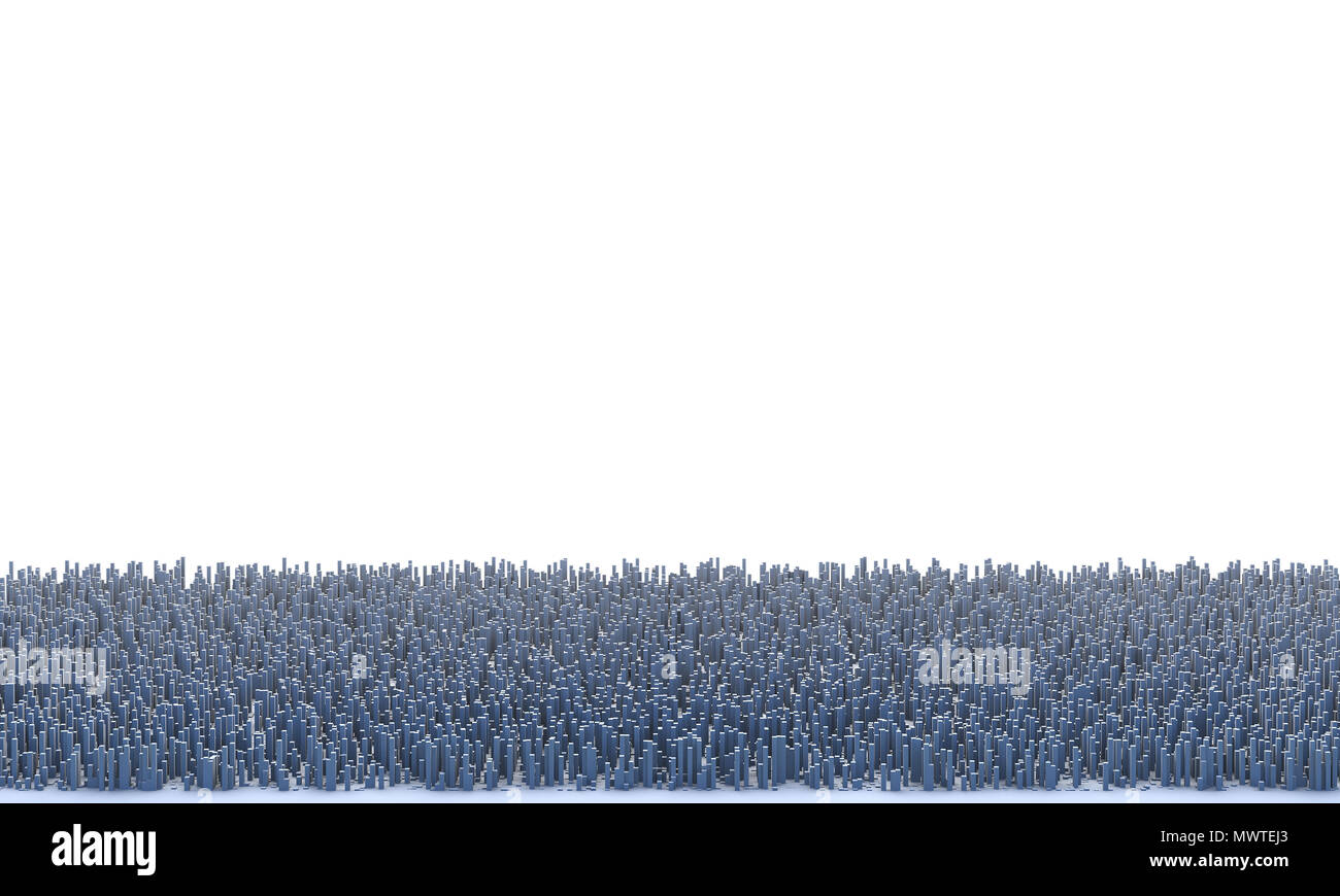 Abstract City Skyline 3D Simple Blocks Buildings Stock Photo - Alamy