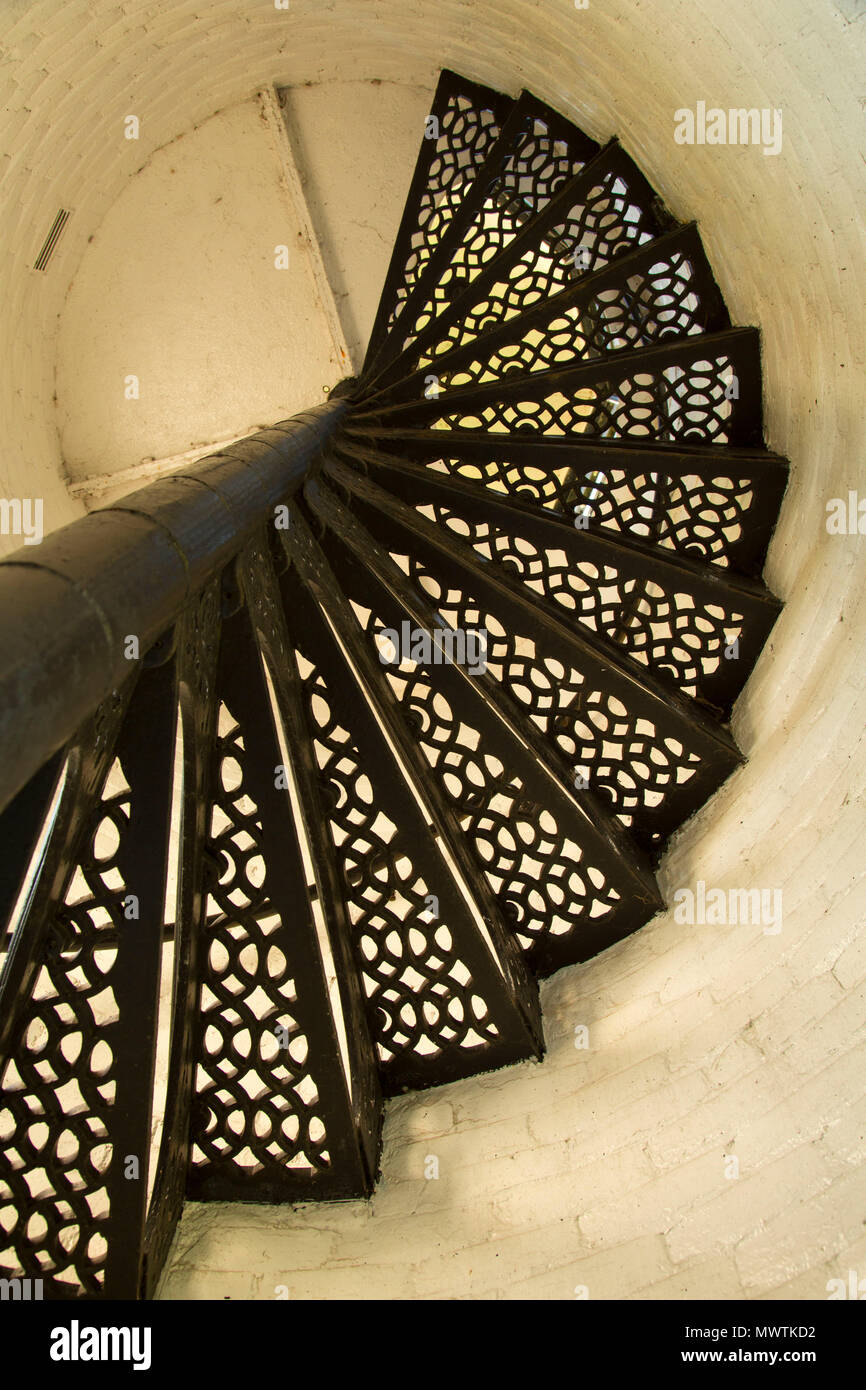 Peninsula Point Lighthouse staircase, Hiawatha National Forest ...