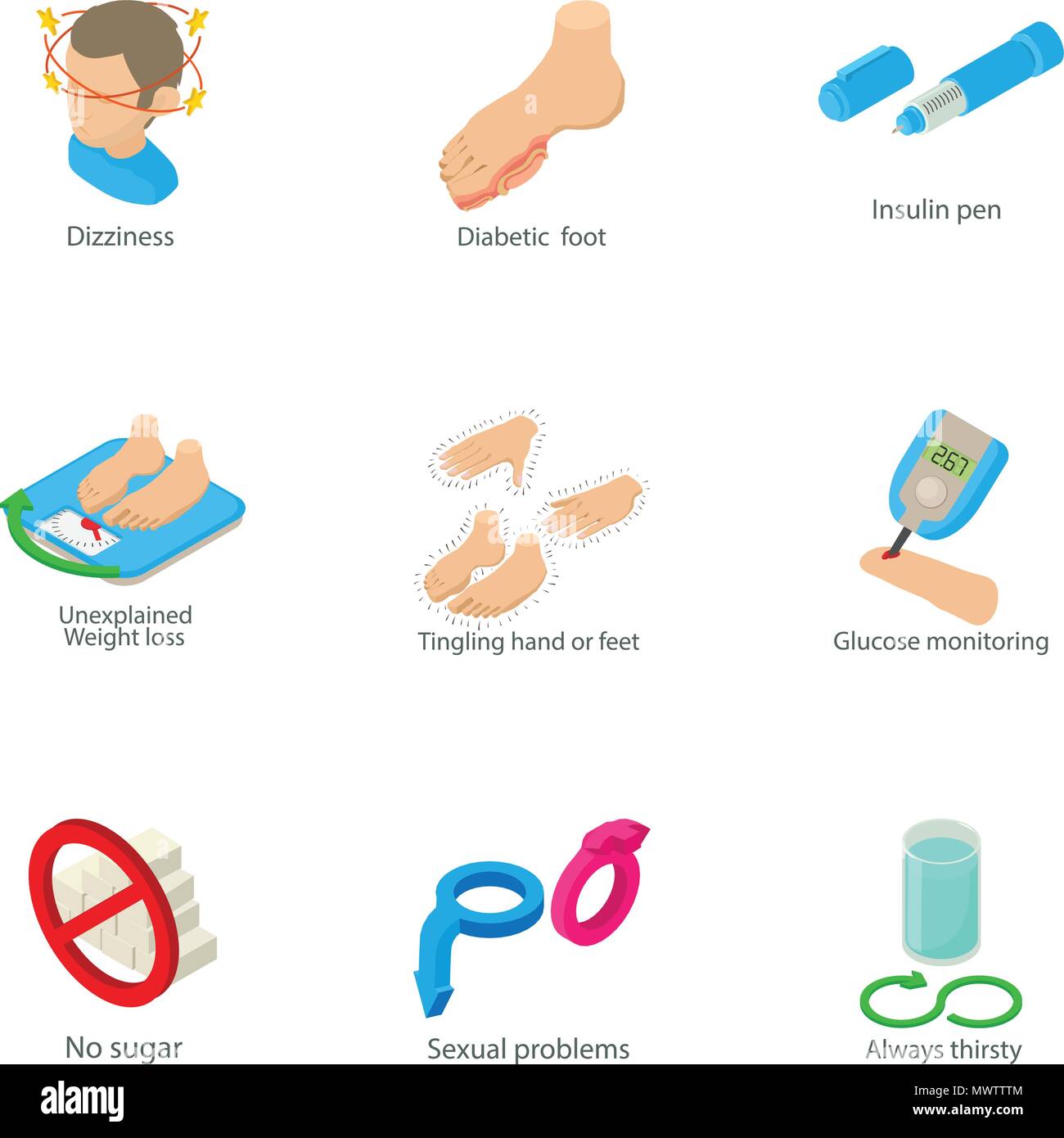 Male health icons set, cartoon style Stock Vector Image & Art - Alamy