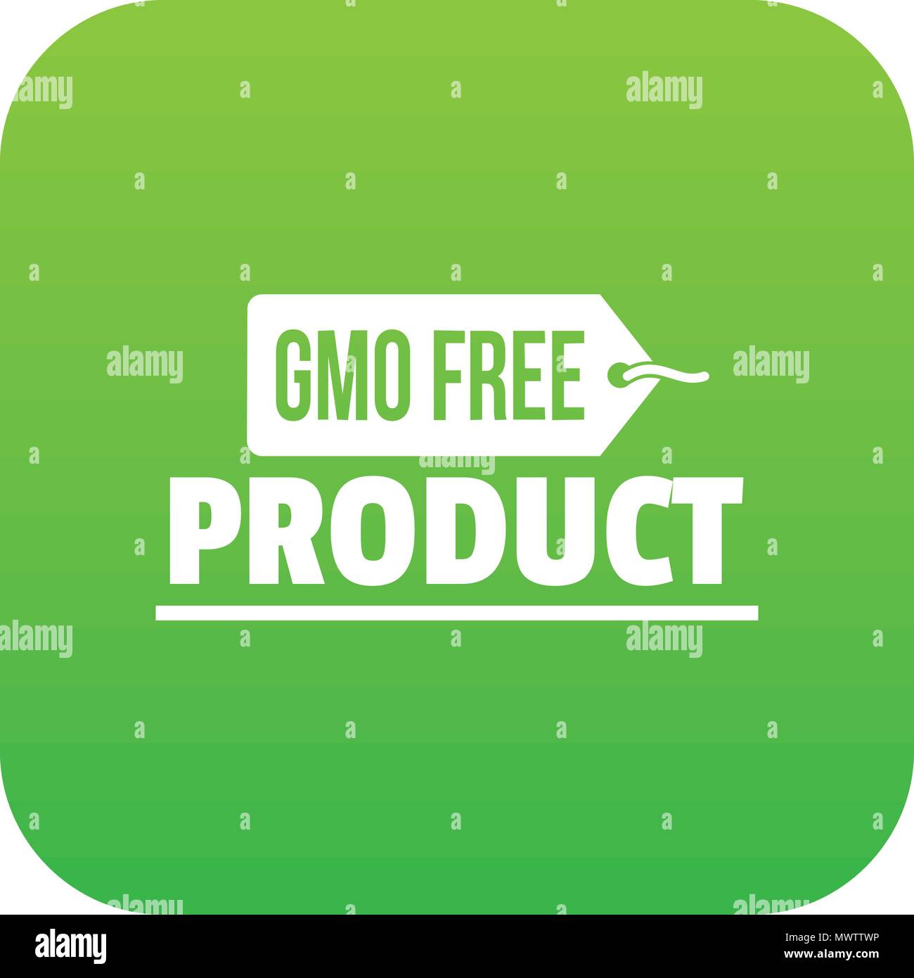 Gmo free badge icon green vector Stock Vector Image & Art - Alamy