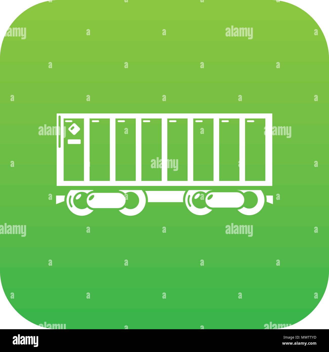 Freight train icon green vector Stock Vector Image & Art - Alamy
