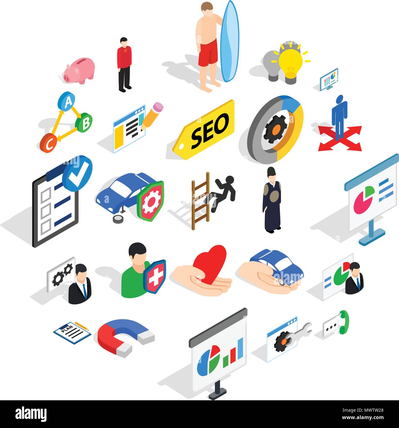 New workforce icons set, isometric style Stock Vector Image & Art - Alamy