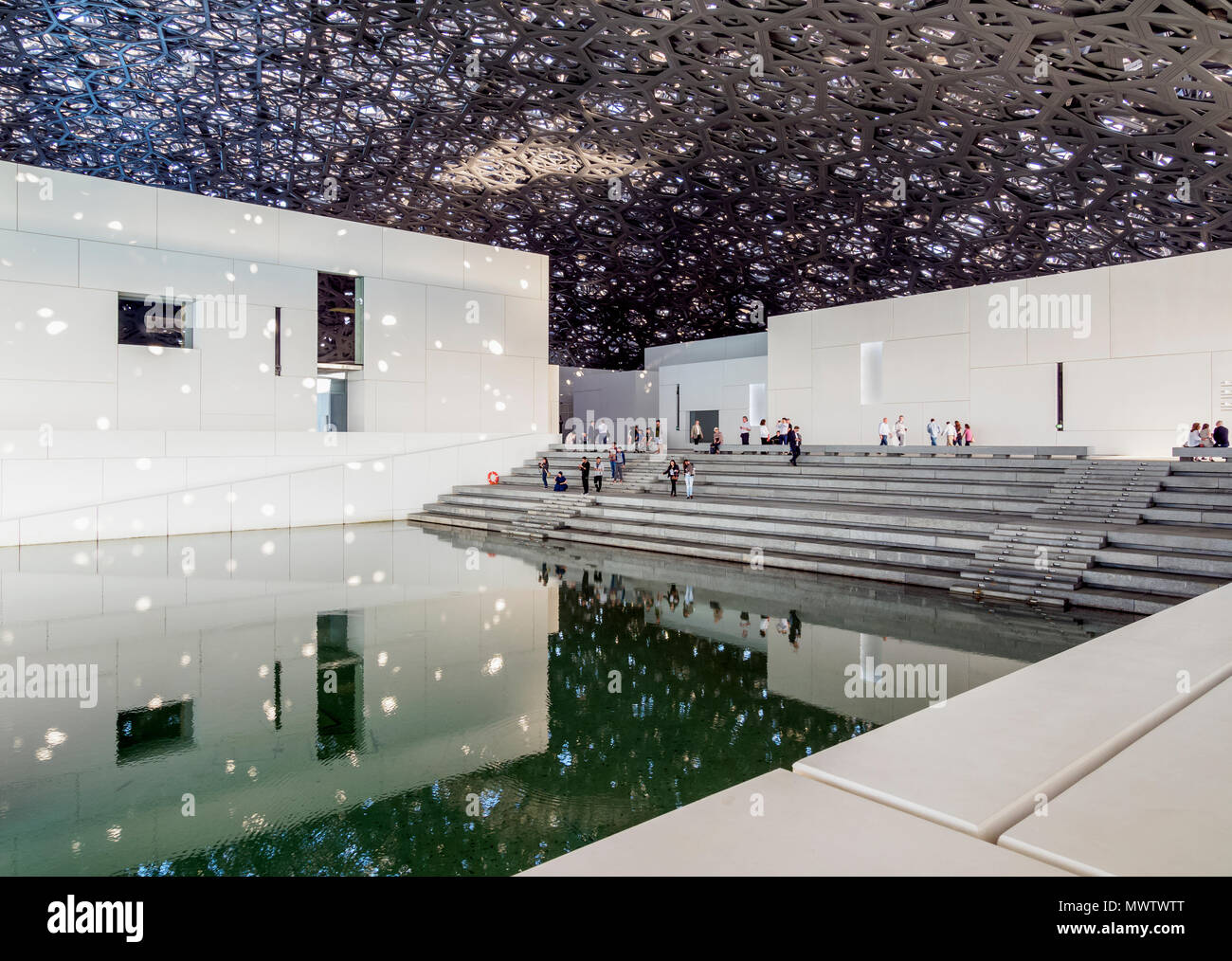 Louvre Museum, interior, Abu Dhabi, United Arab Emirates, Middle East ...