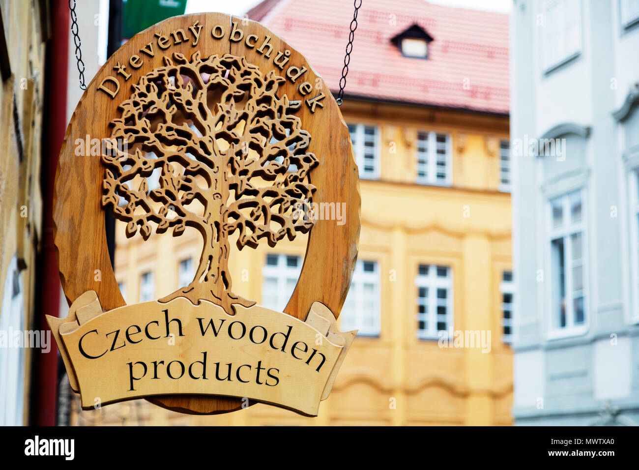 Czech republic prague handicraft shop hi-res stock photography and ...