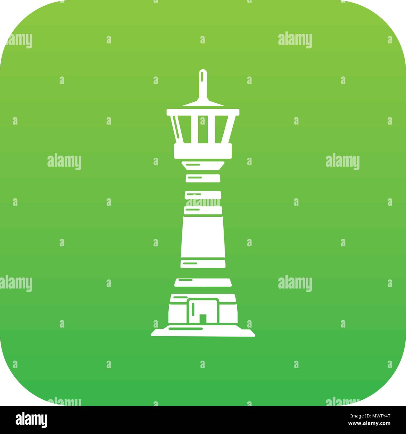Tall lighthouse icon green vector Stock Vector Image & Art - Alamy