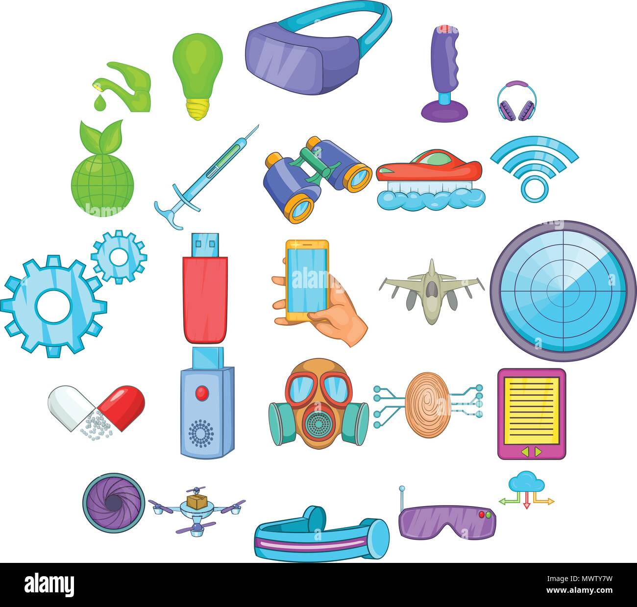 Achievement icons set, cartoon style Stock Vector Image & Art - Alamy