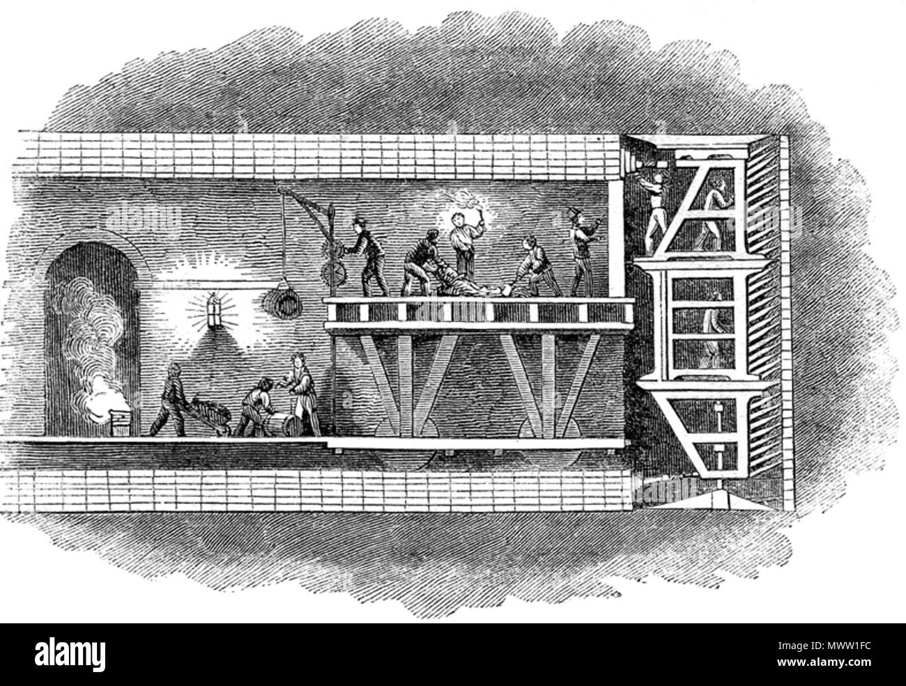 Thames tunnel diagram hi-res stock photography and images - Alamy