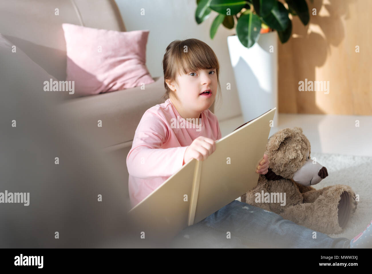 Handicapped child reading hi-res stock photography and images - Alamy