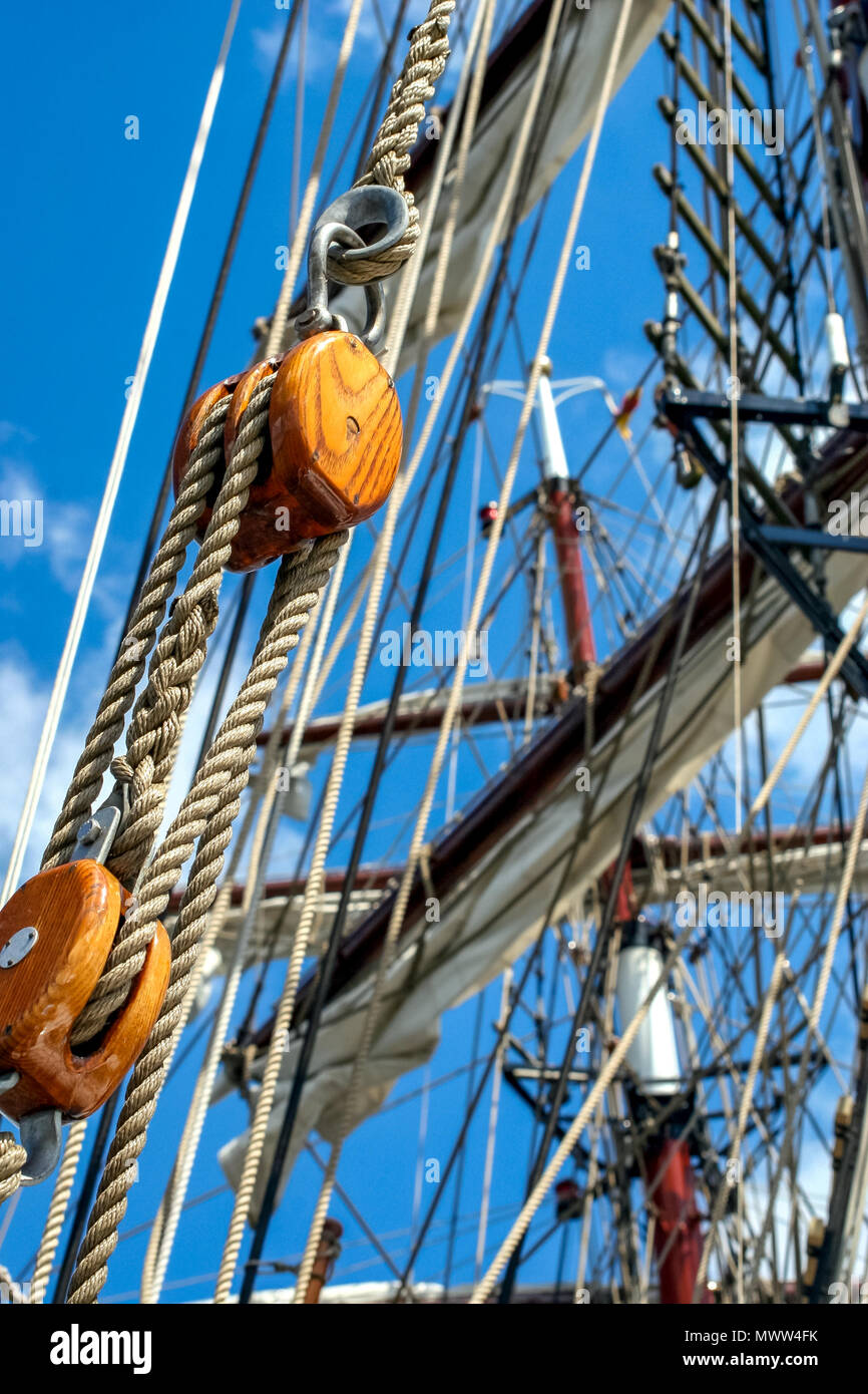 Impressive windjammer parade in the kiel bay. Windjammer under sail ...