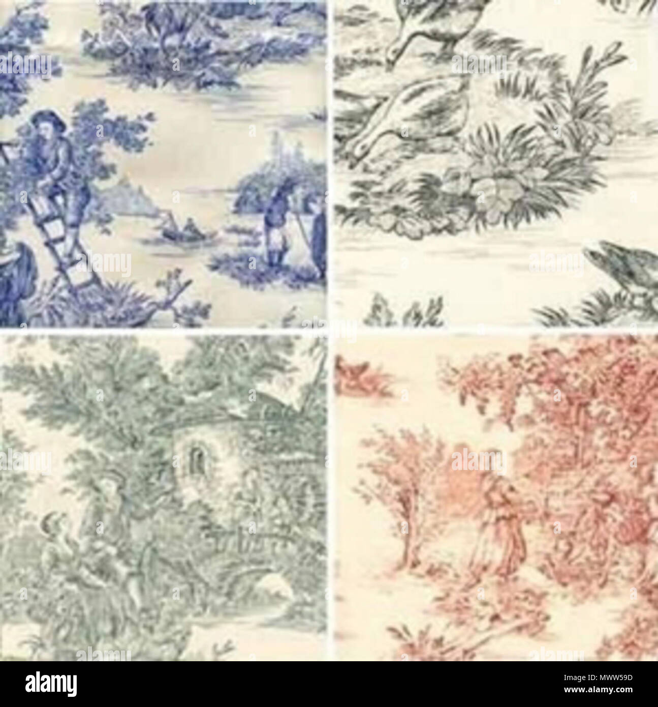 Toile de jouy hi-res stock photography and images - Alamy