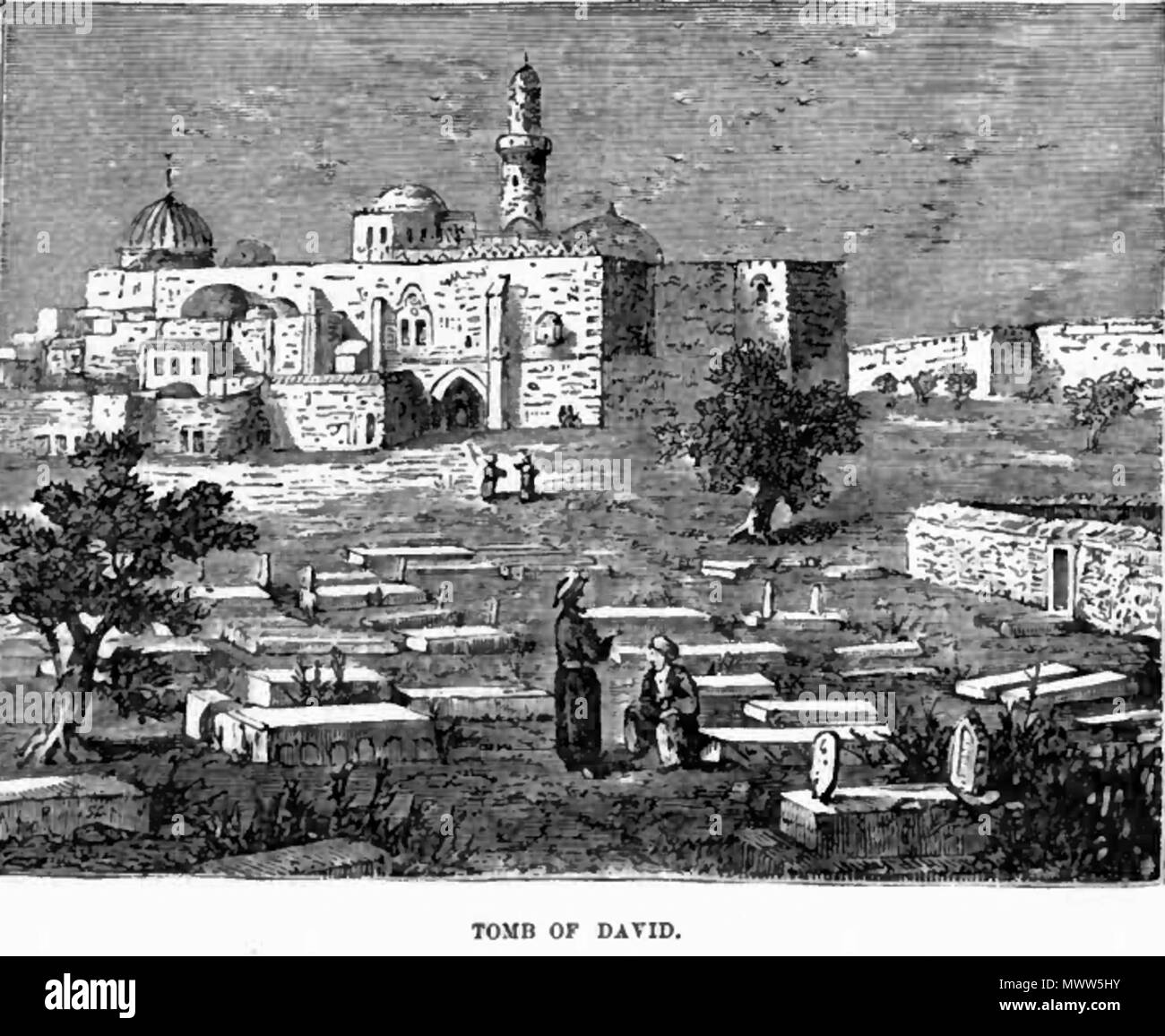 . English: Tomb of David Mt zion 1887 . 1887. Frank S De Hass, 610 Tomb ...