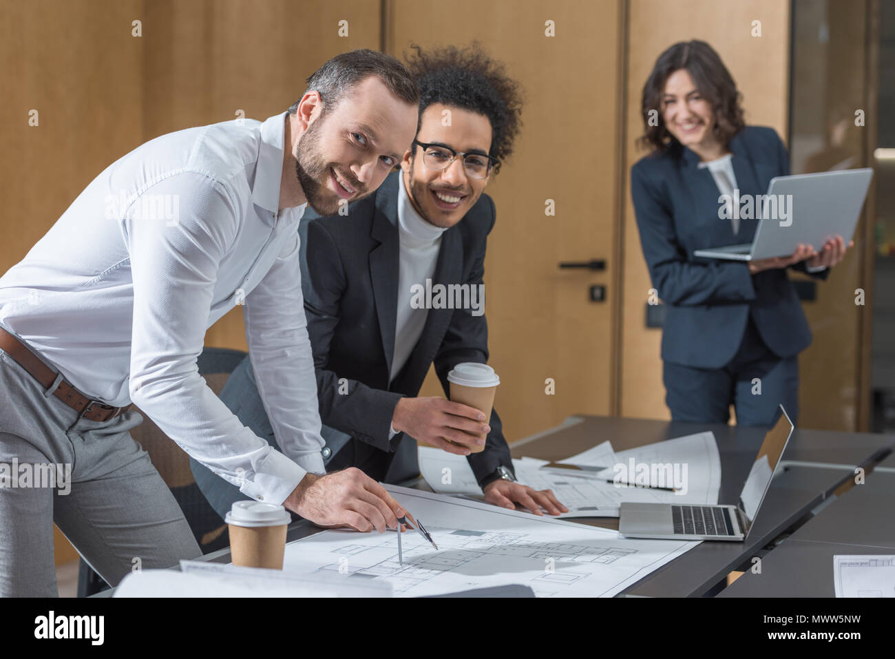 Multiethnic team digital engineers hi-res stock photography and images ...
