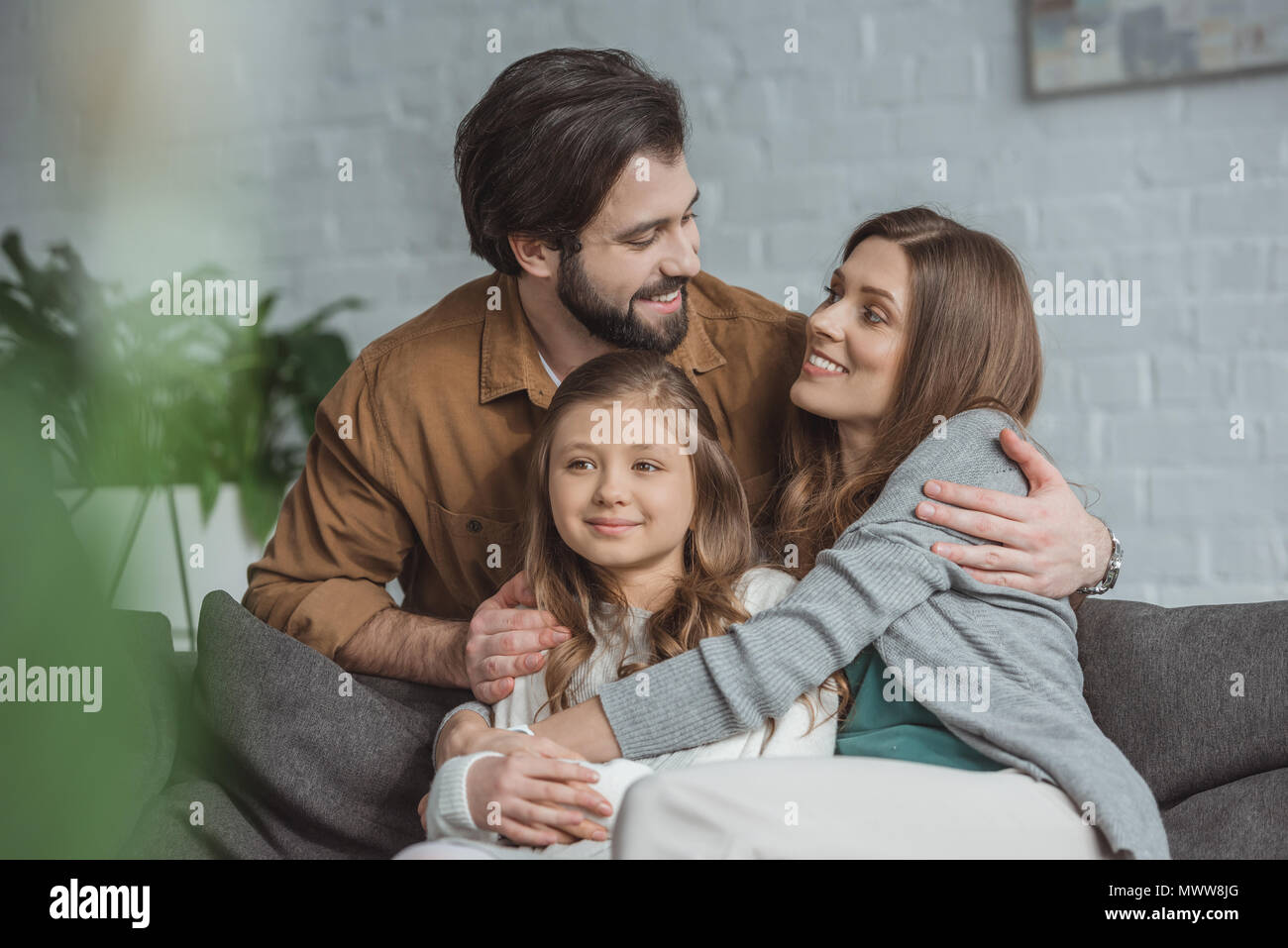 Happy mom daughter hugging other hi-res stock photography and images ...