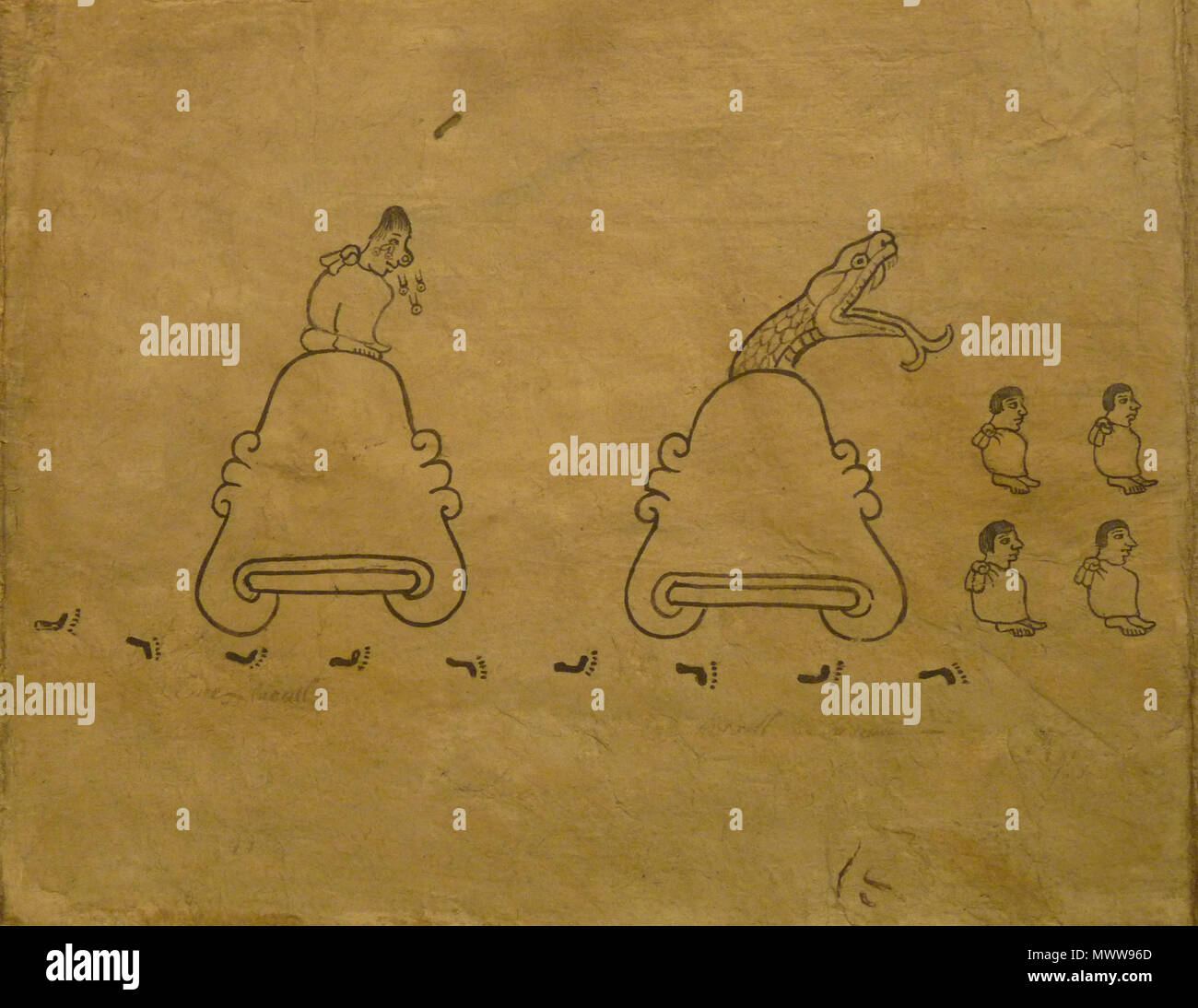 . Codex Boturini (also known as Tira de la peregrinación), folio 5 ...